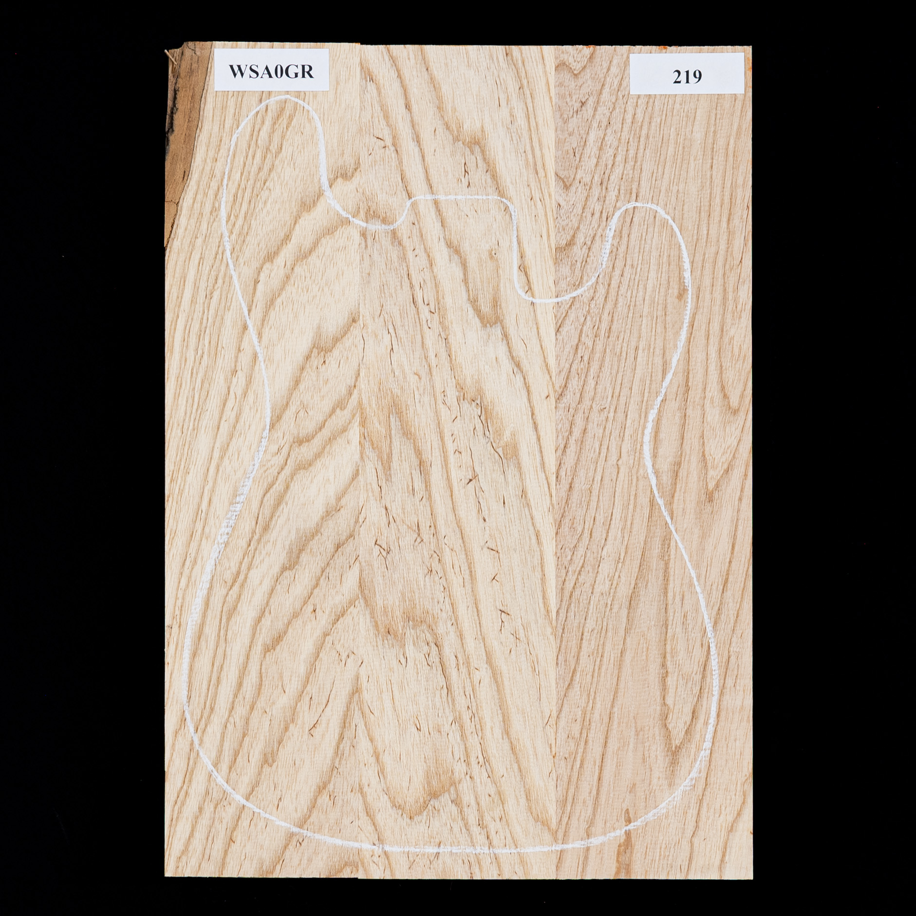 Swamp Ash Body Blank, 3-piece (8.5 lb) - 219 - StewMac