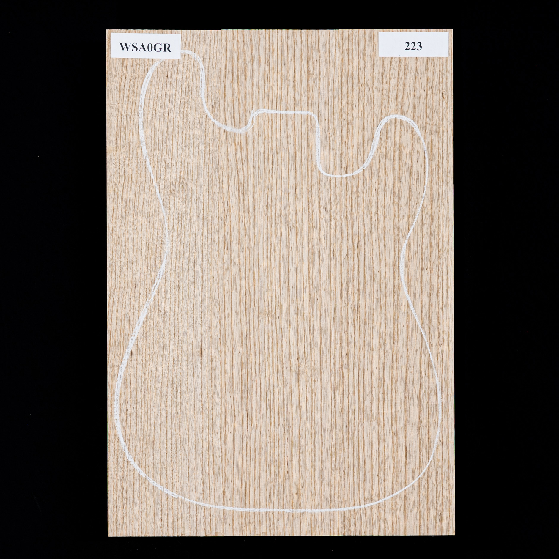 Swamp Ash Body Blank, 3-piece (9 lb) - 223 - StewMac