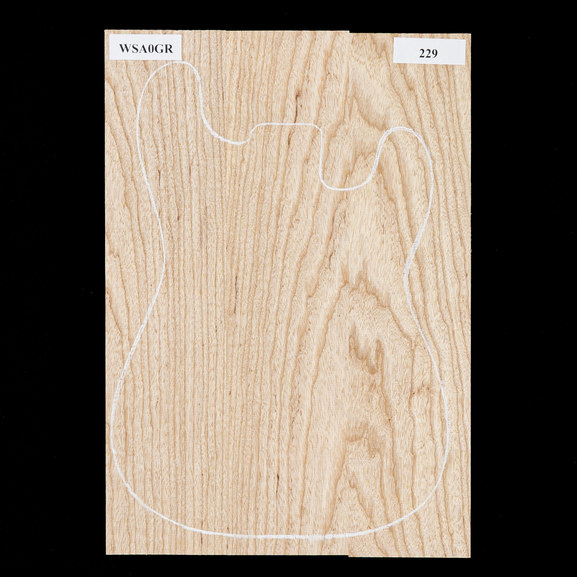Swamp Ash Body Blank, 3-piece (9.6 lb) - 229 - StewMac
