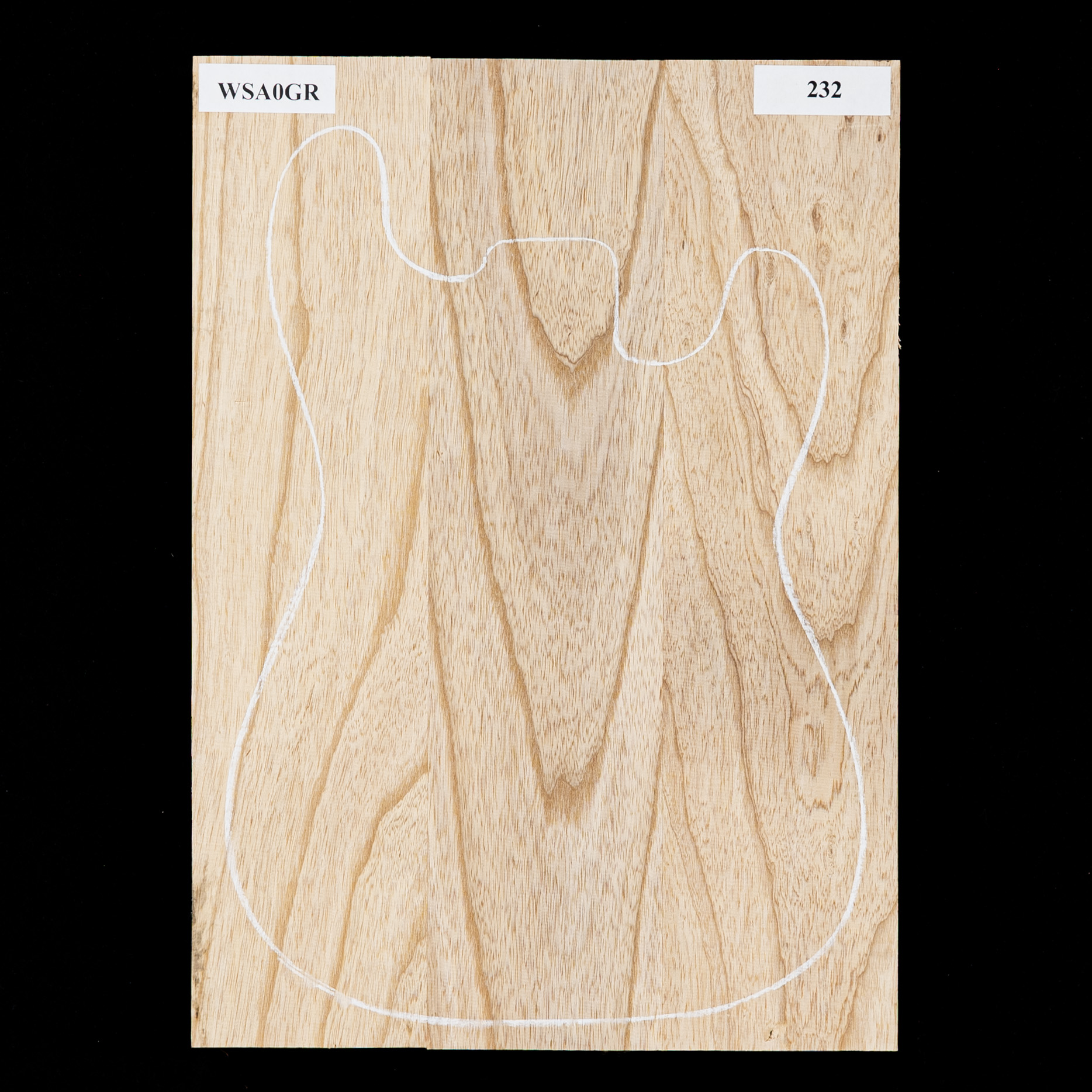 Swamp Ash Body Blank, 3-piece (8.7 lb) - 232 - StewMac