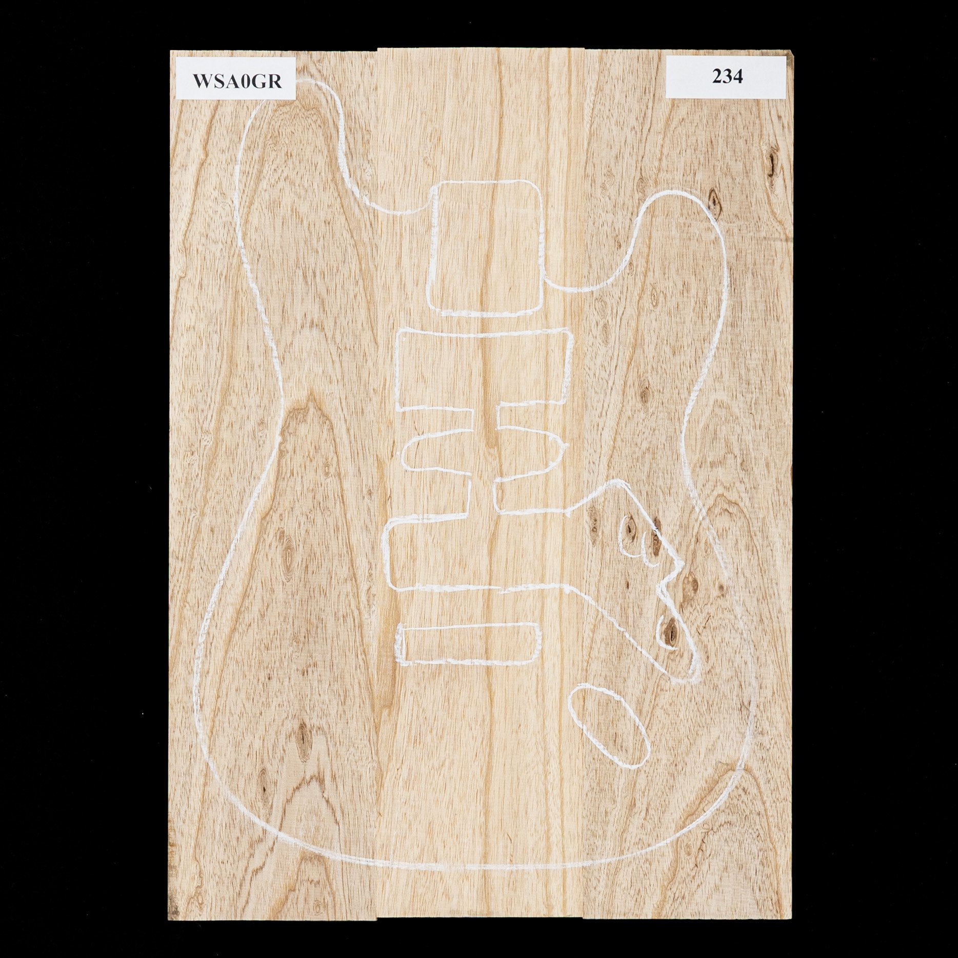 Swamp Ash Body Blank, 3-piece (8 lb) - 234 - StewMac