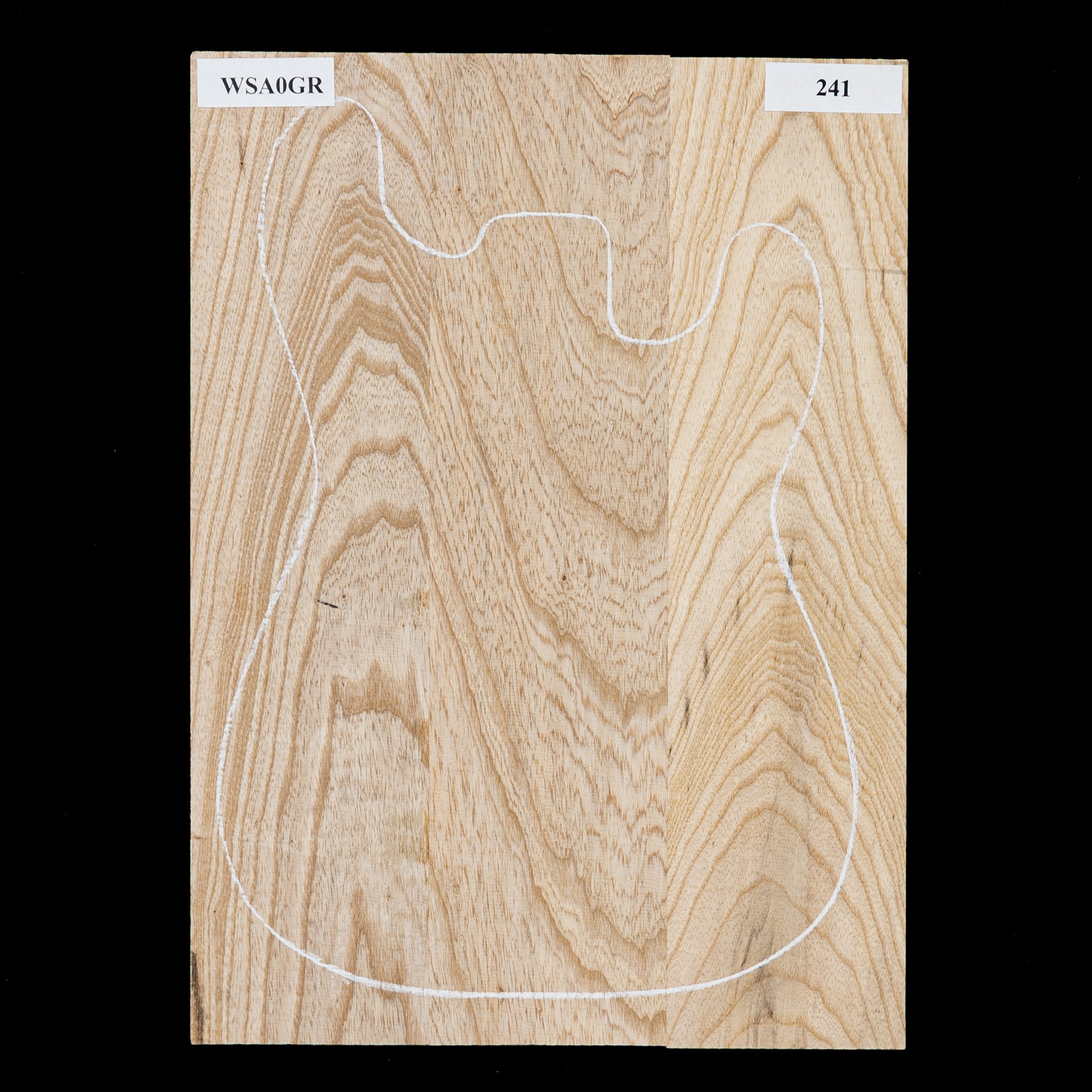 Swamp Ash Body Blank, 3-piece (8 lb) - 241 - StewMac
