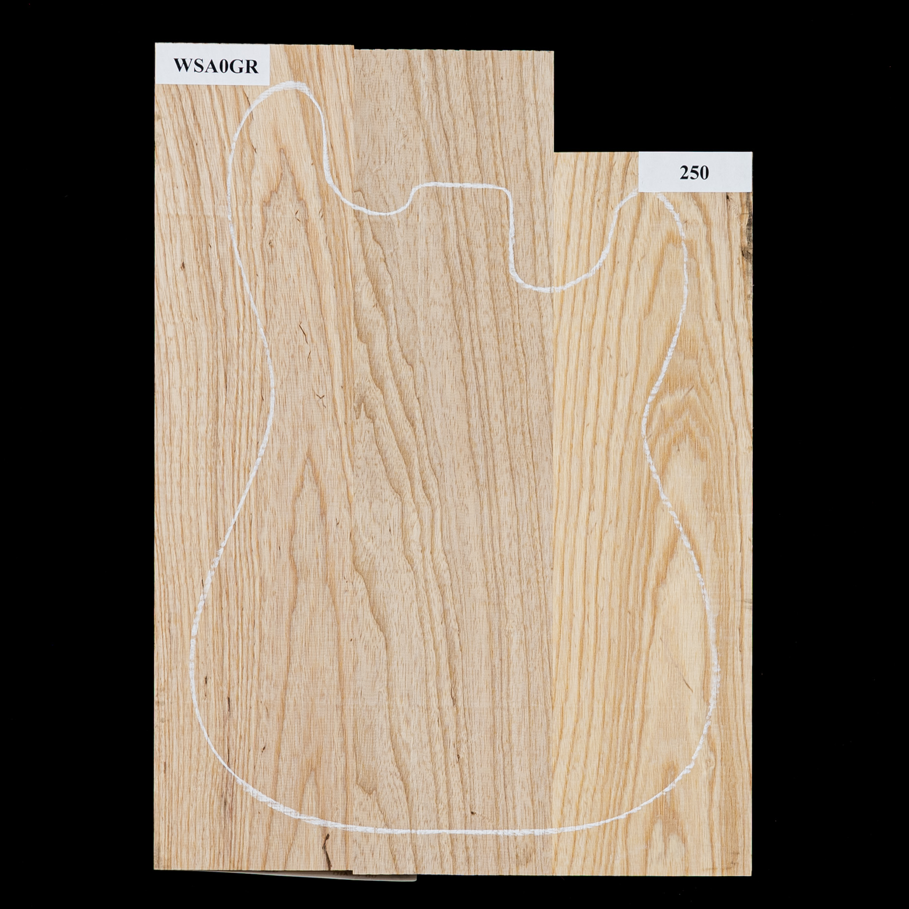 Swamp Ash Body Blank, 3-piece (8.6 lb) - 250 - StewMac