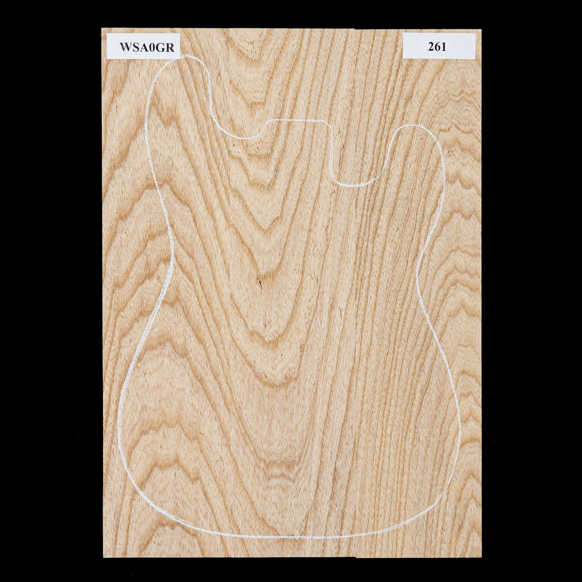 Swamp Ash Body Blank, 3-piece (8 lb) - 261 - StewMac