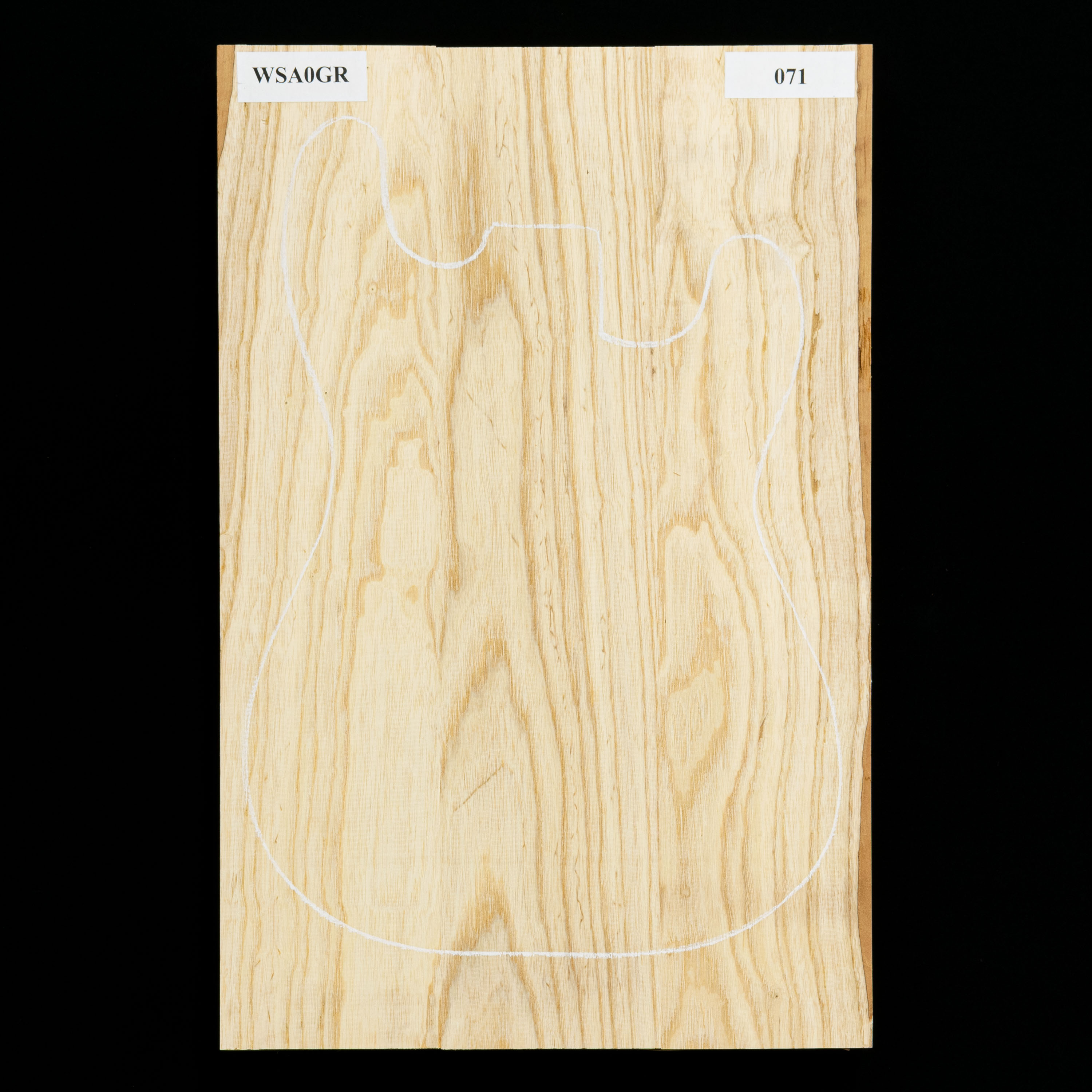 Swamp Ash Body Blank, 3-piece (11.6 lb) - 071 - StewMac