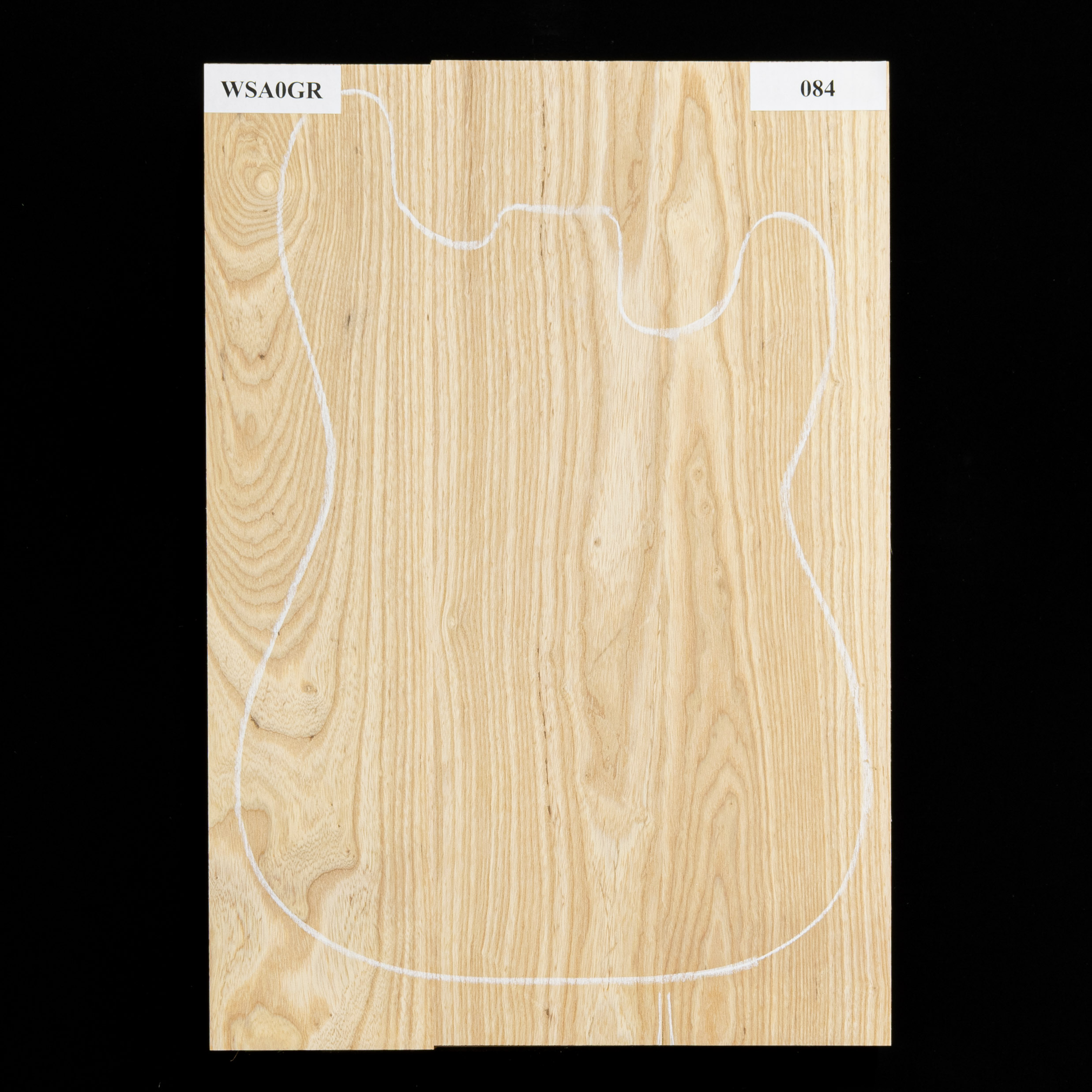 Swamp Ash Body Blank, 3-piece (11.6 lb) - 084 - StewMac