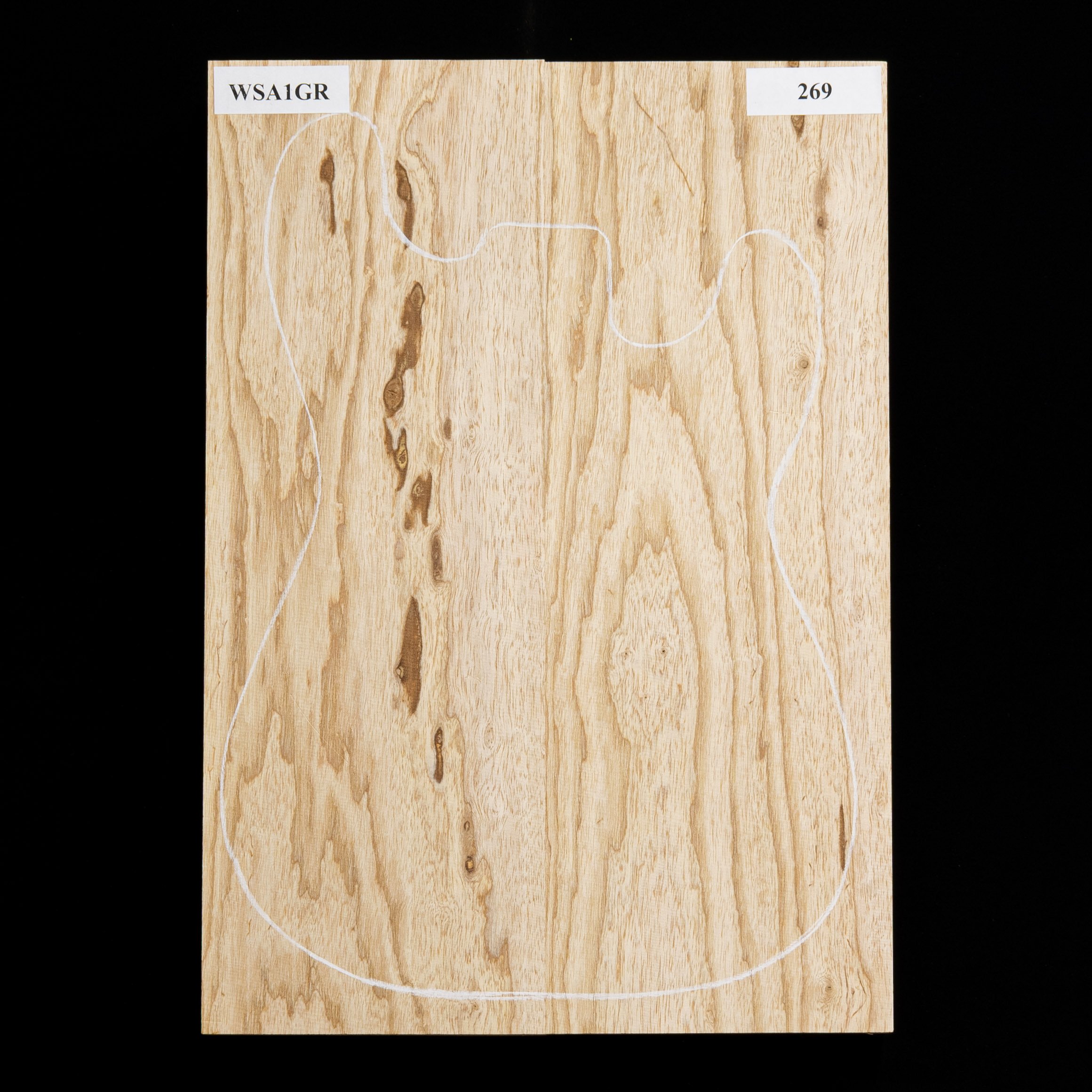 Swamp Ash Body Blank, 2-Piece (8.6 lb) - 269 - StewMac
