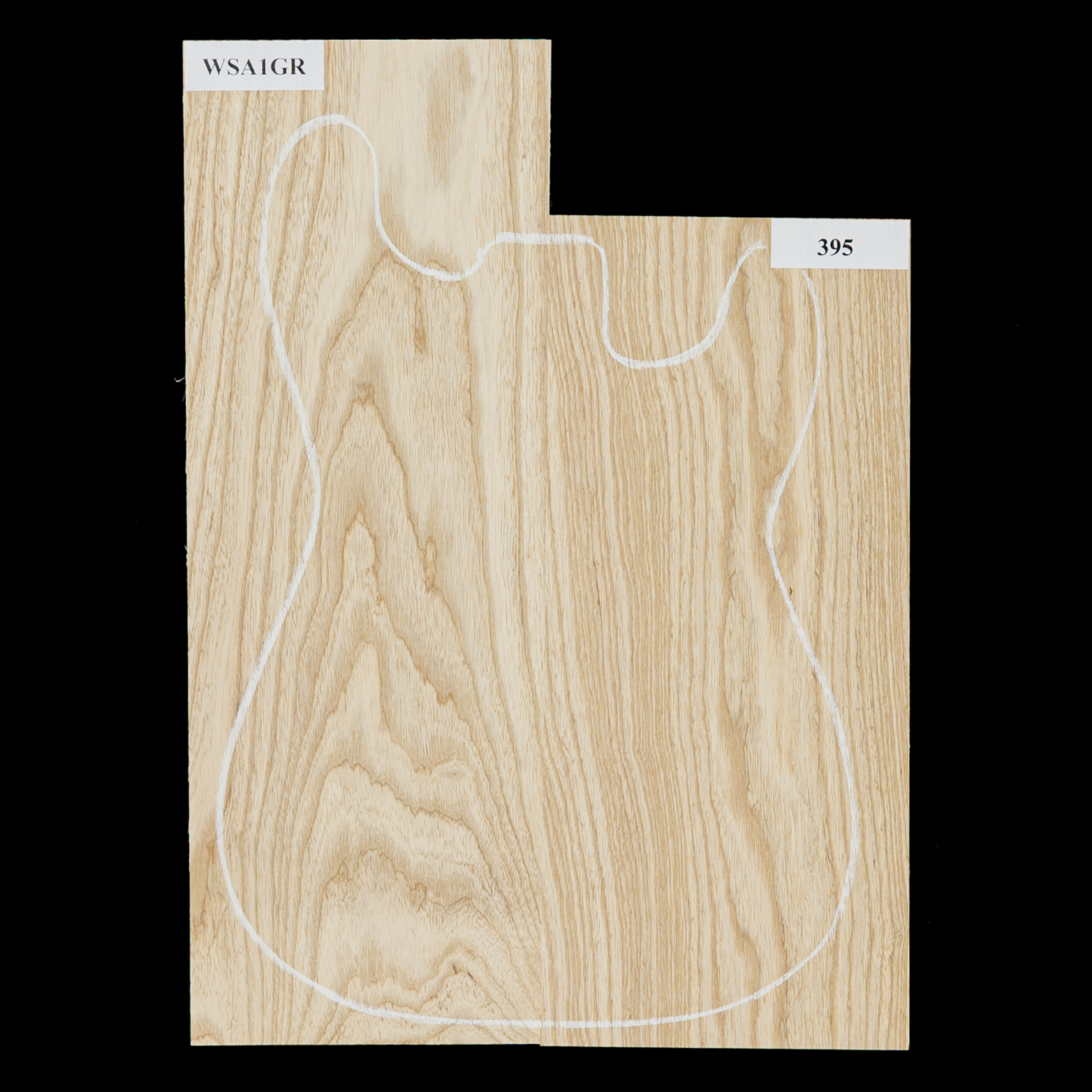 Swamp Ash Body Blank, 2-piece (8.6 lb) - 395 - StewMac