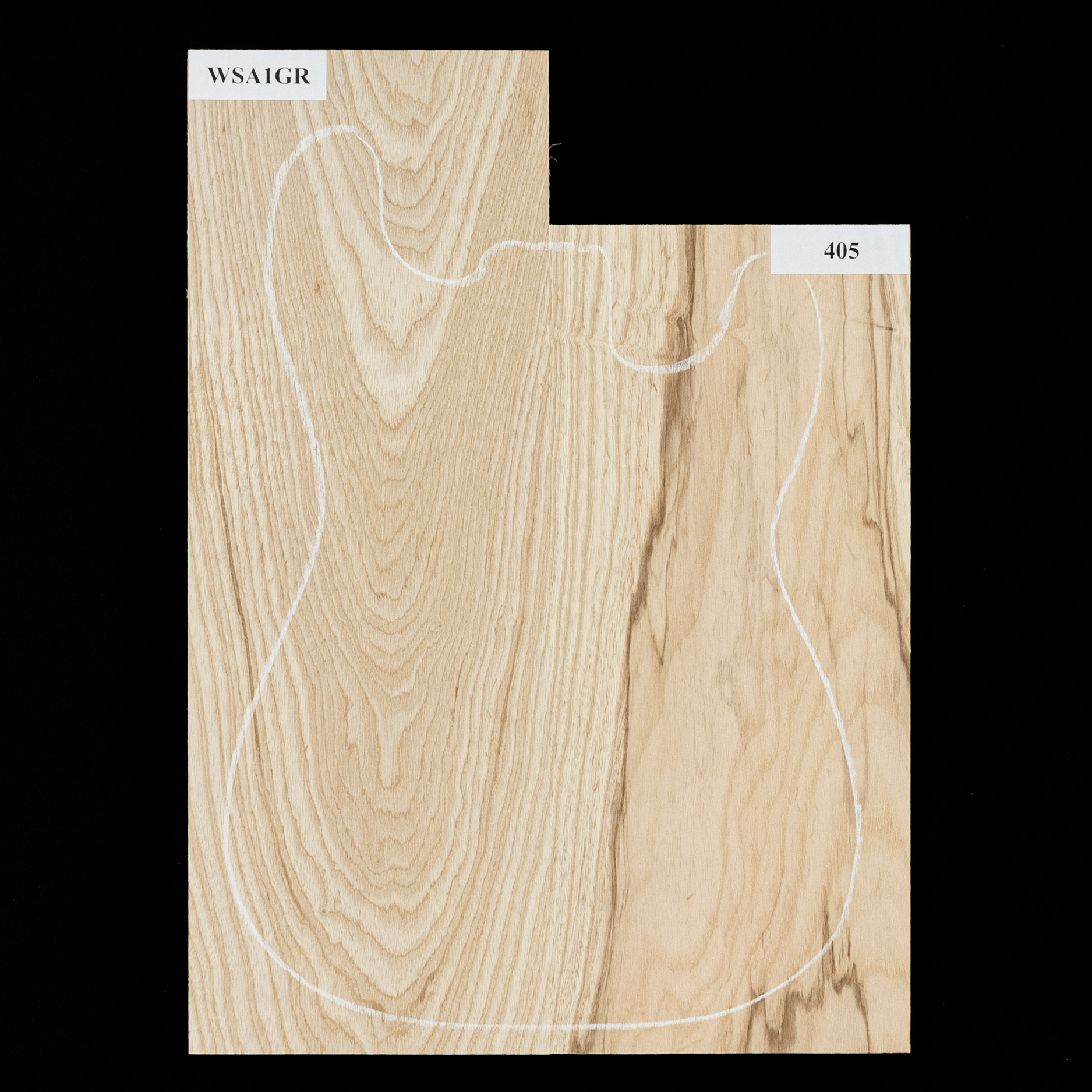 Swamp Ash Body Blank, 2-piece (8.6 lb) - 405 - StewMac