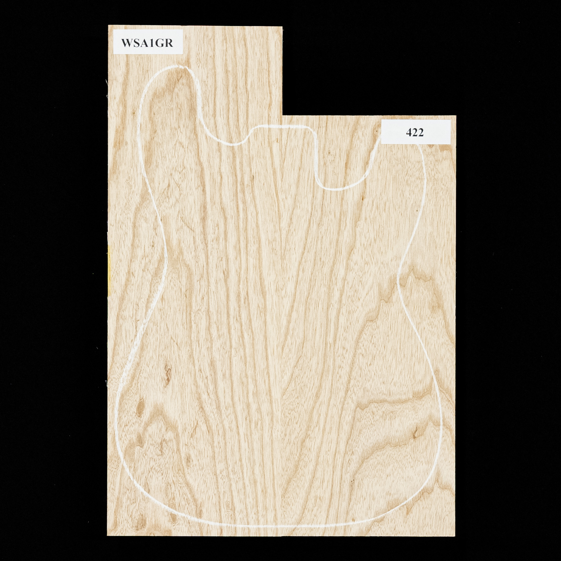 Swamp Ash Body Blank, 2-piece (9 lb) - 422 - StewMac