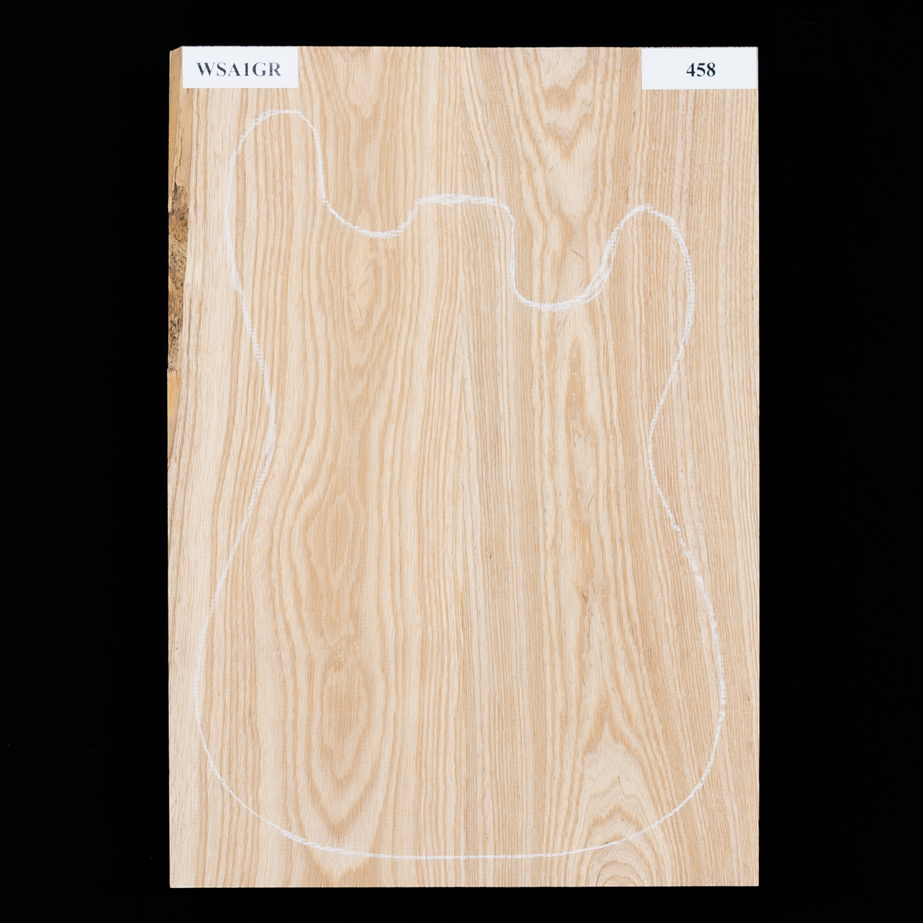 Swamp Ash Body Blank, 2-piece (10.2 lb) - 458 - StewMac