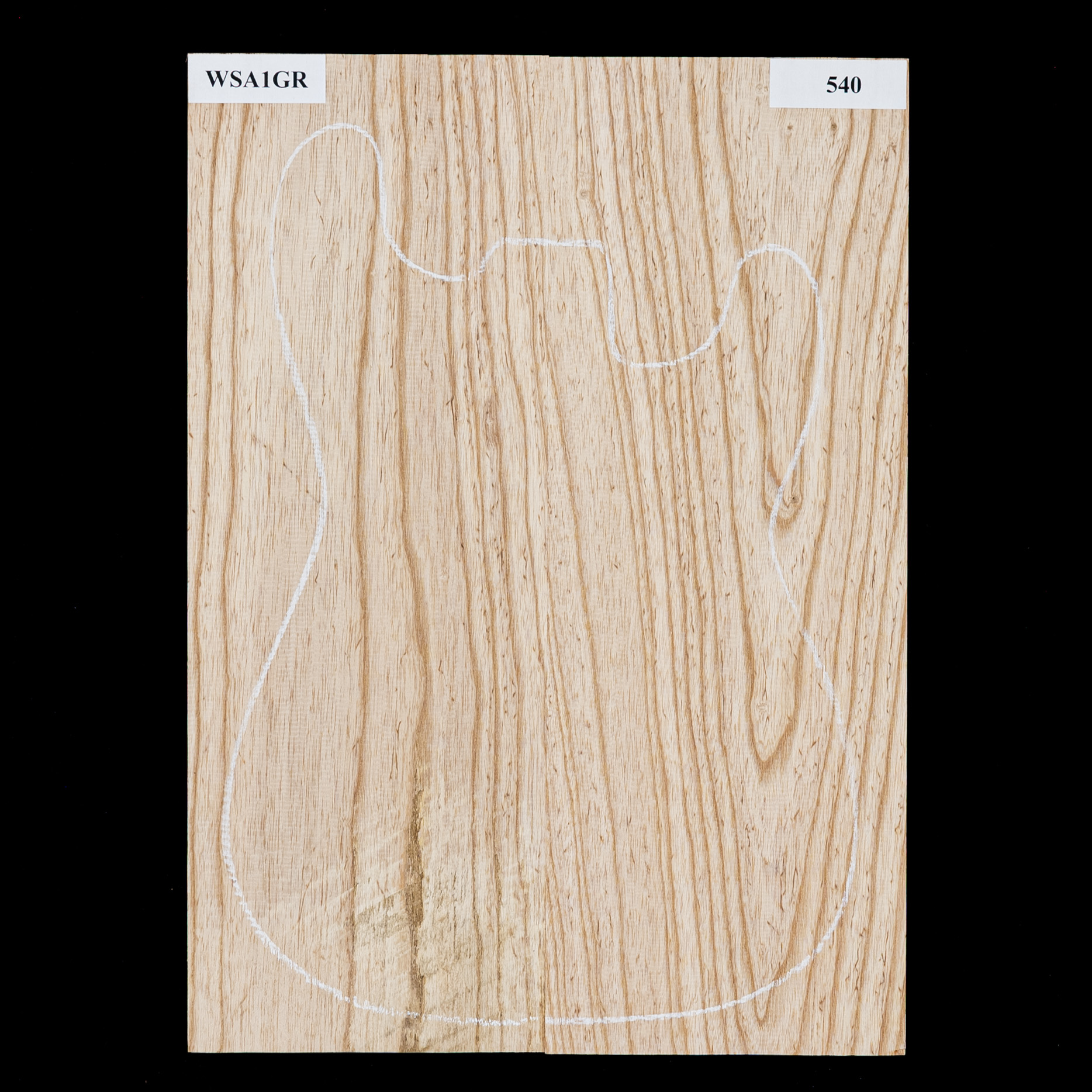 Swamp Ash Body Blank, 2-piece (10.5 lb) - 540 - StewMac