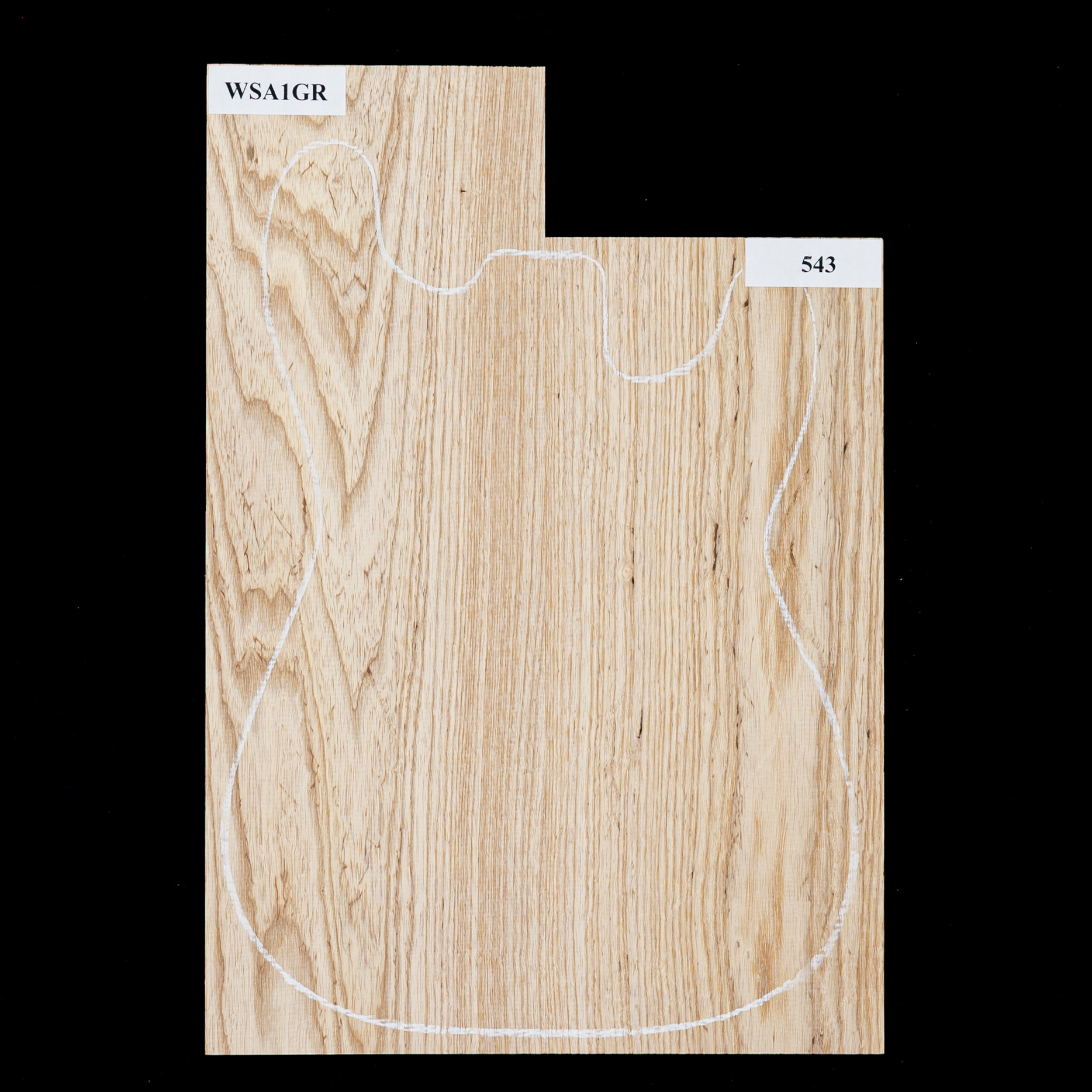 Swamp Ash Body Blank, 2-piece (9 lb) - 543 - StewMac