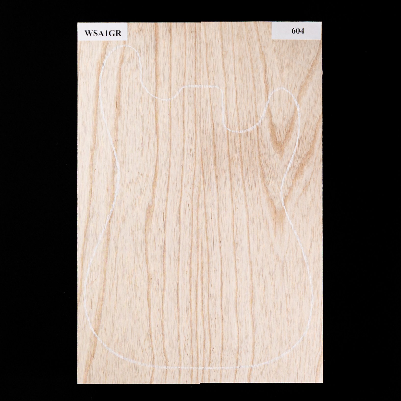 Swamp Ash Body Blank, 2-piece (9.4 lb) - 604 - StewMac