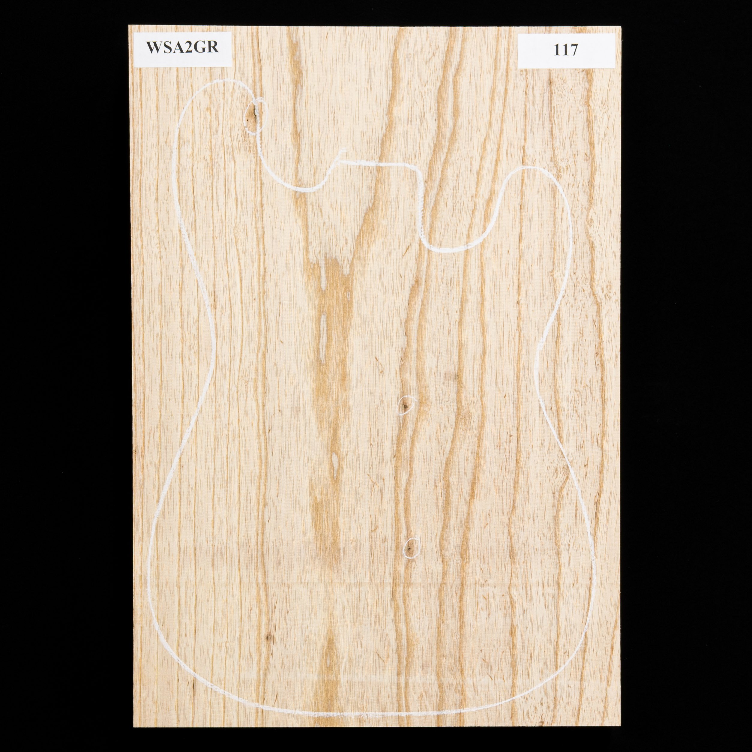 Swamp Ash Body Blank, 1-Piece (9 lb) - 117 - StewMac