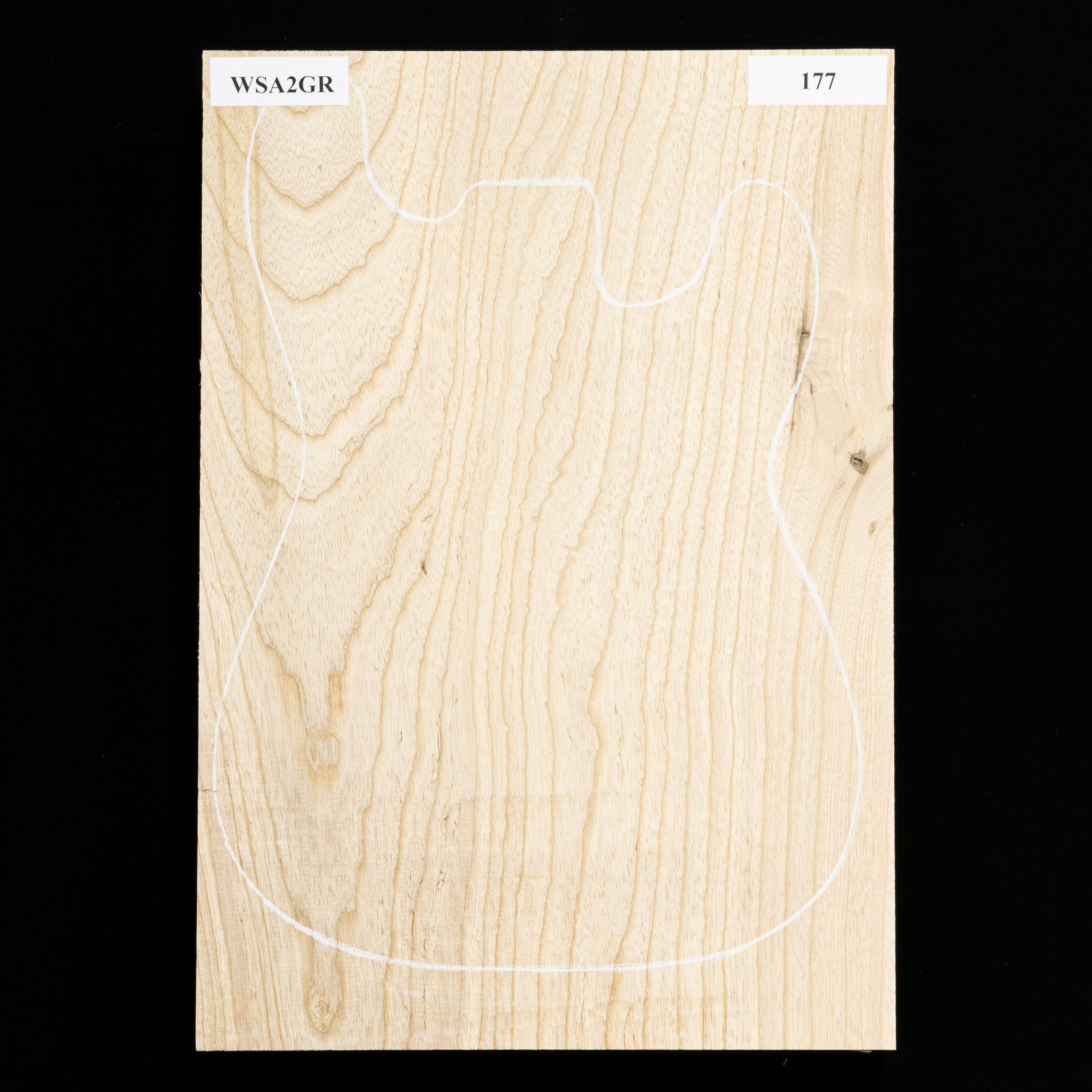 Swamp Ash Body Blank, 1-Piece (8 lb) - 177 - StewMac