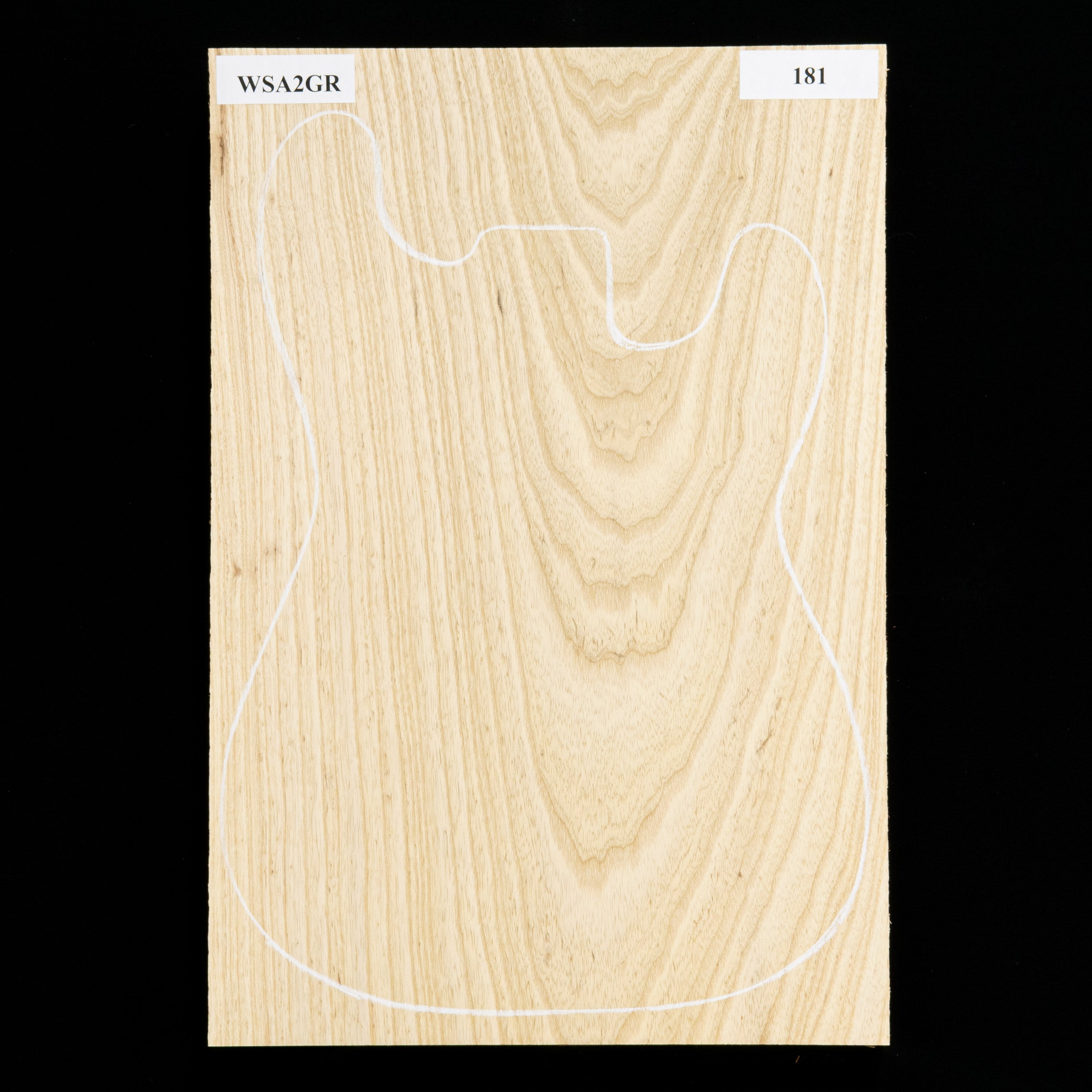 Swamp Ash Body Blank, 1-Piece (10.4 lb) - 181 - StewMac