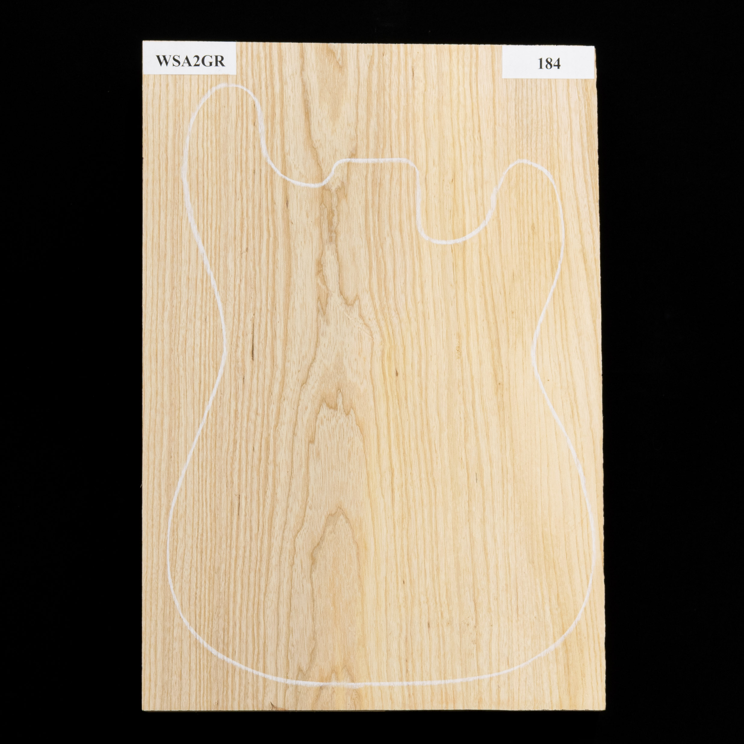 Swamp Ash Body Blank, 1-Piece (6.8 lb) - 184 - StewMac