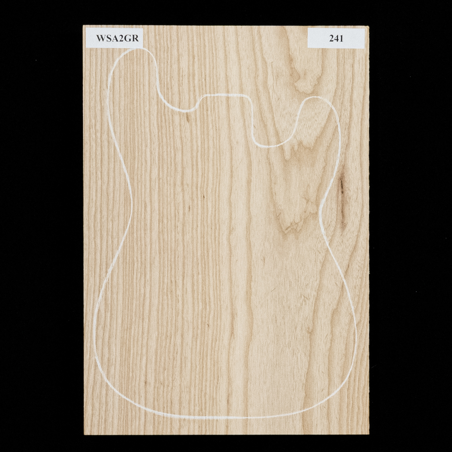 Swamp Ash Body Blank, 1-Piece (9 lb) - 241 - StewMac