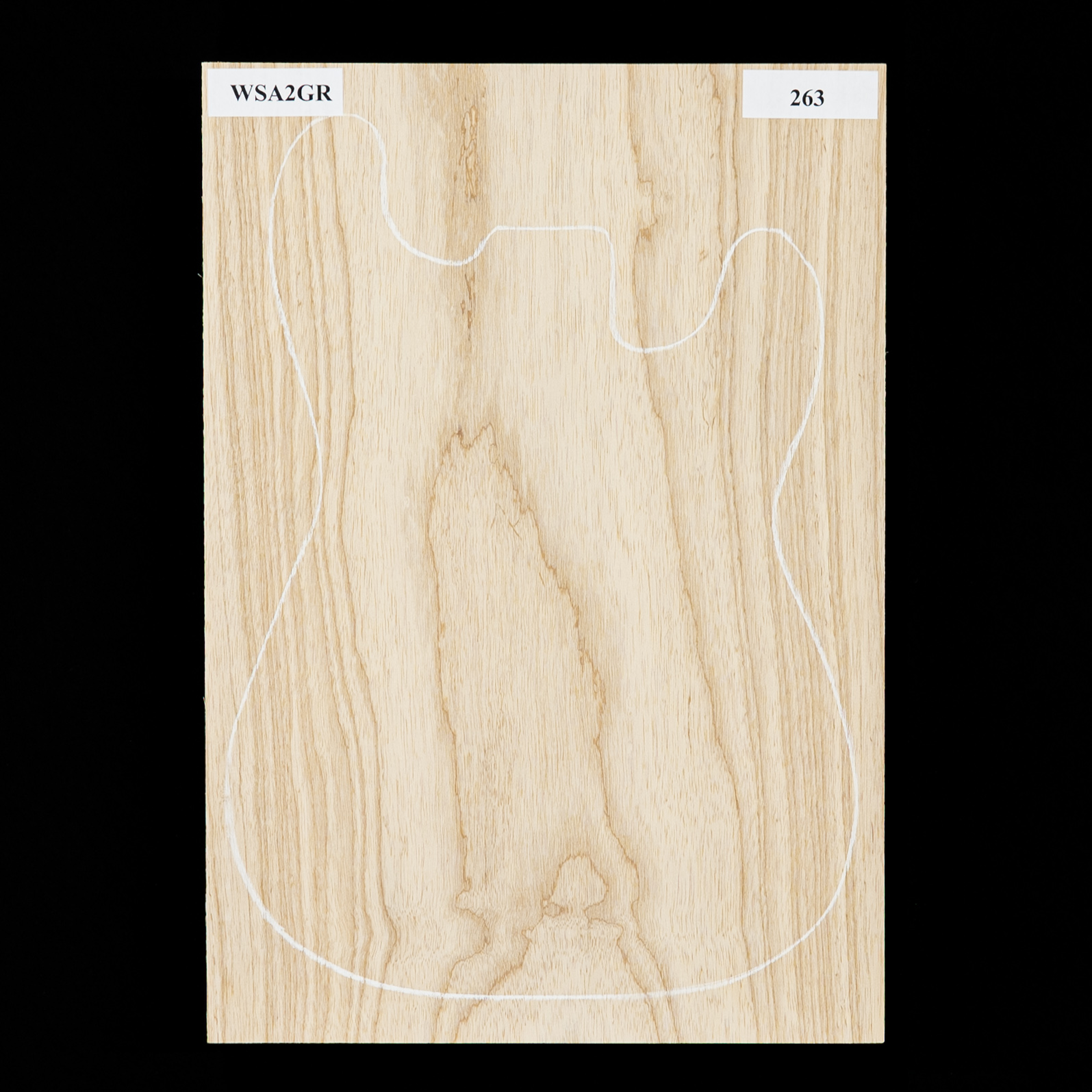 Swamp Ash Body Blank, 1-Piece (9 lb) - 263 - StewMac