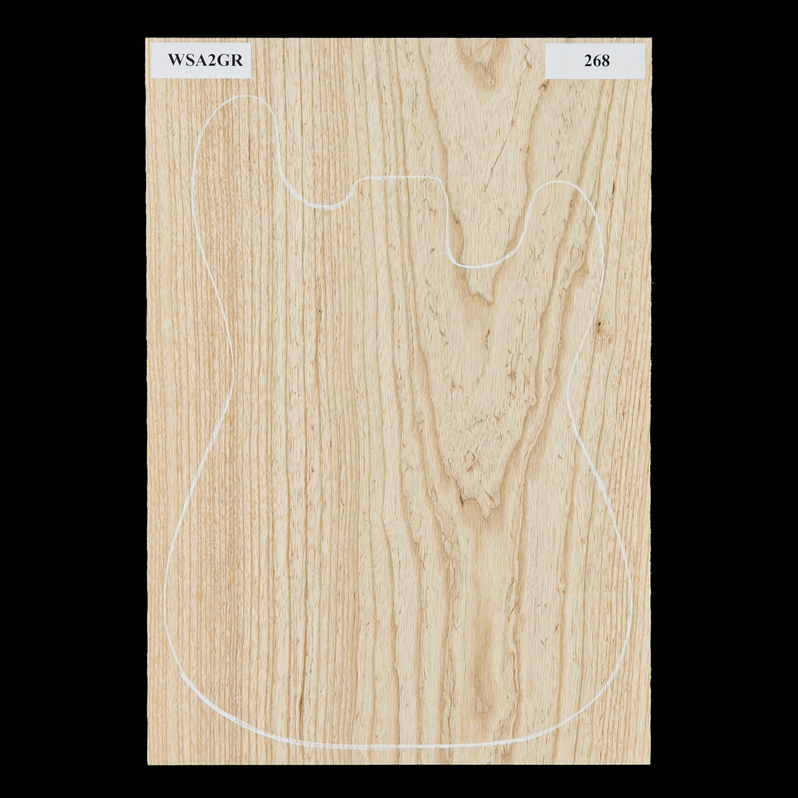 Swamp Ash Body Blank, 1-Piece (9.2 lb) - 268 - StewMac