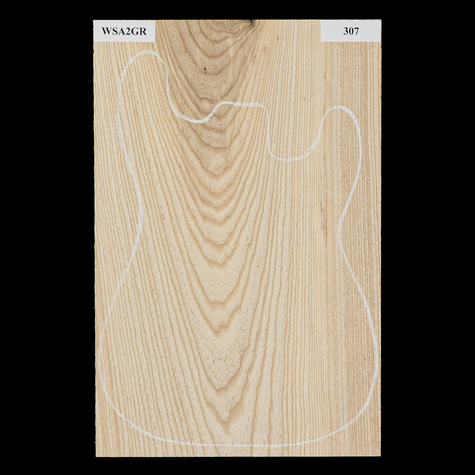 Swamp Ash Body Blank, 1-Piece (8.2 lb) - 307 - StewMac