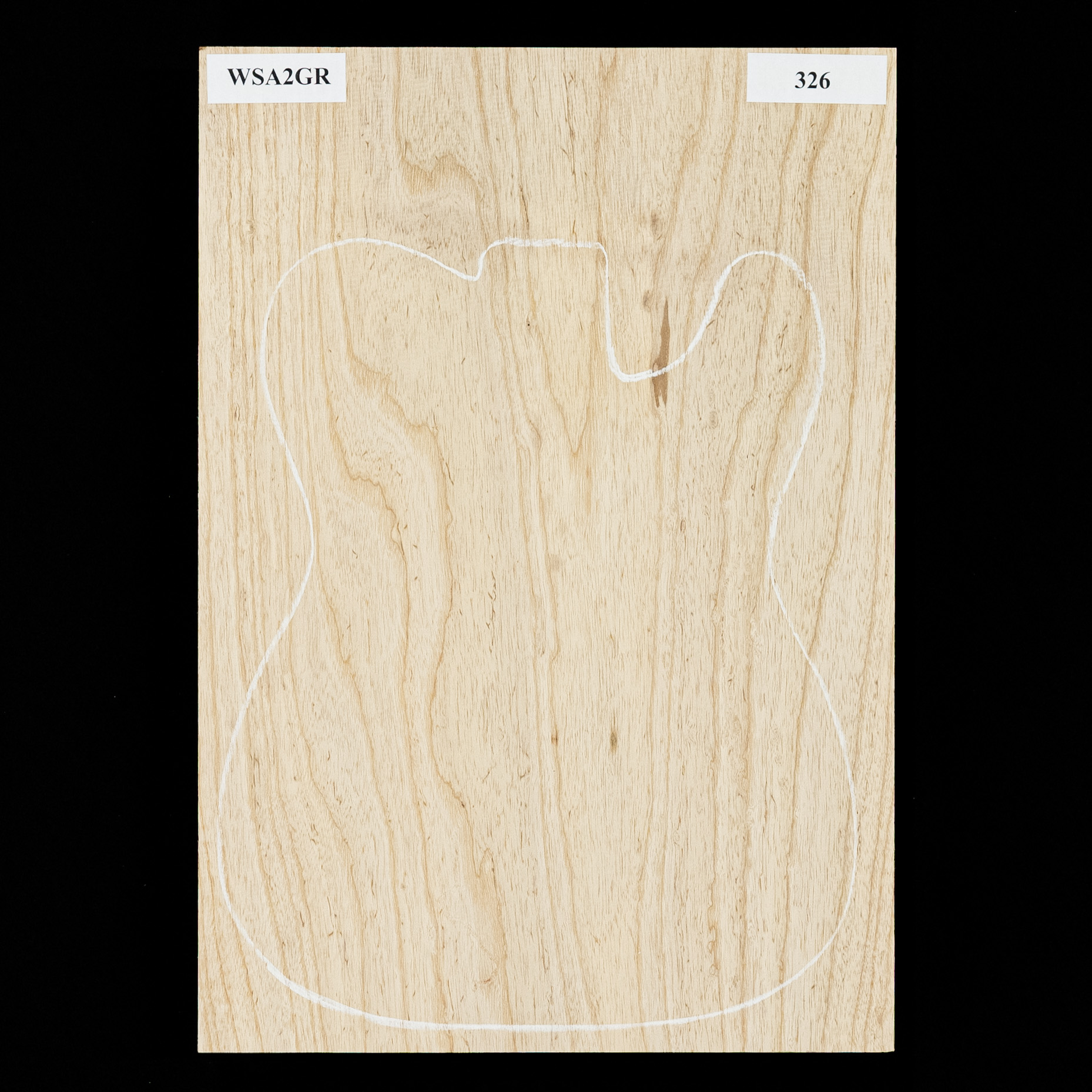 Swamp Ash Body Blank, 1-Piece (9.4 lb) - 326 - StewMac