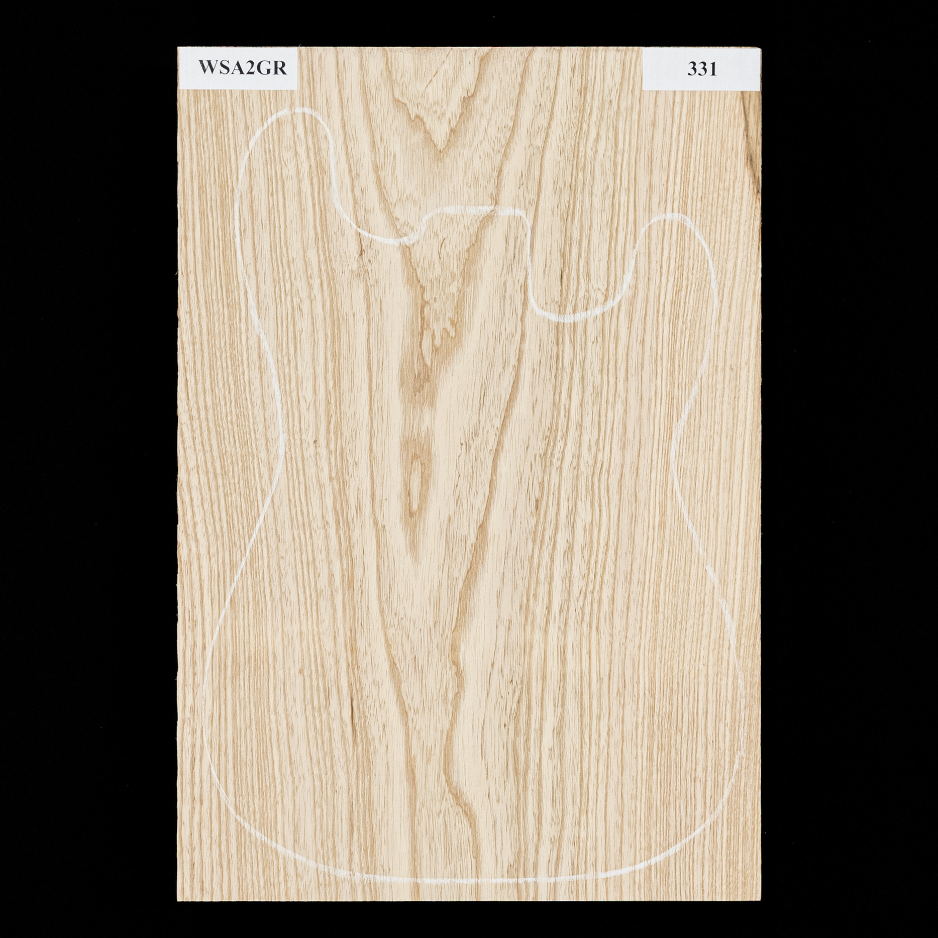 Swamp Ash Body Blank, 1-Piece (8.6 lb) - 331 - StewMac