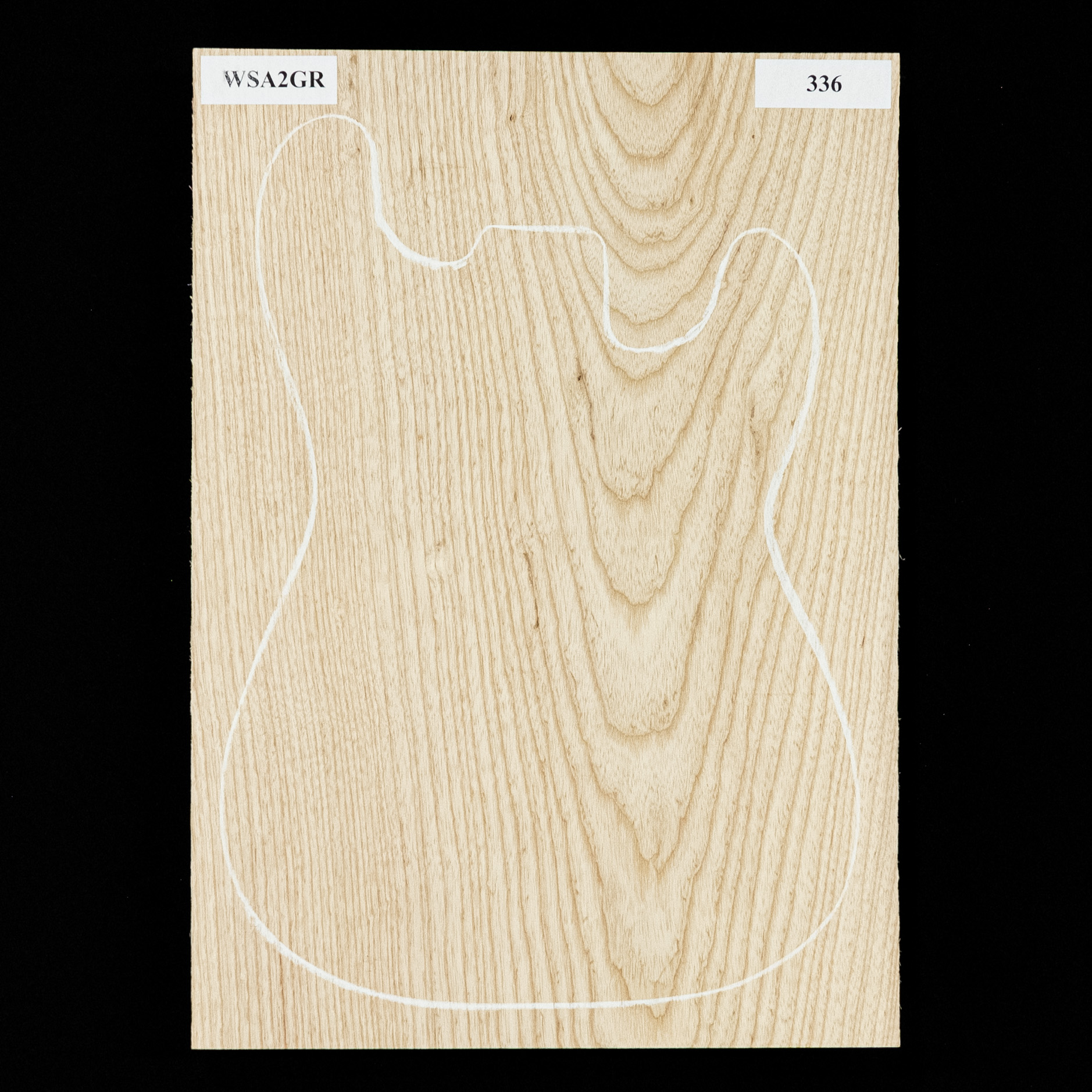 Swamp Ash Body Blank, 1-Piece (9 lb) - 336 - StewMac