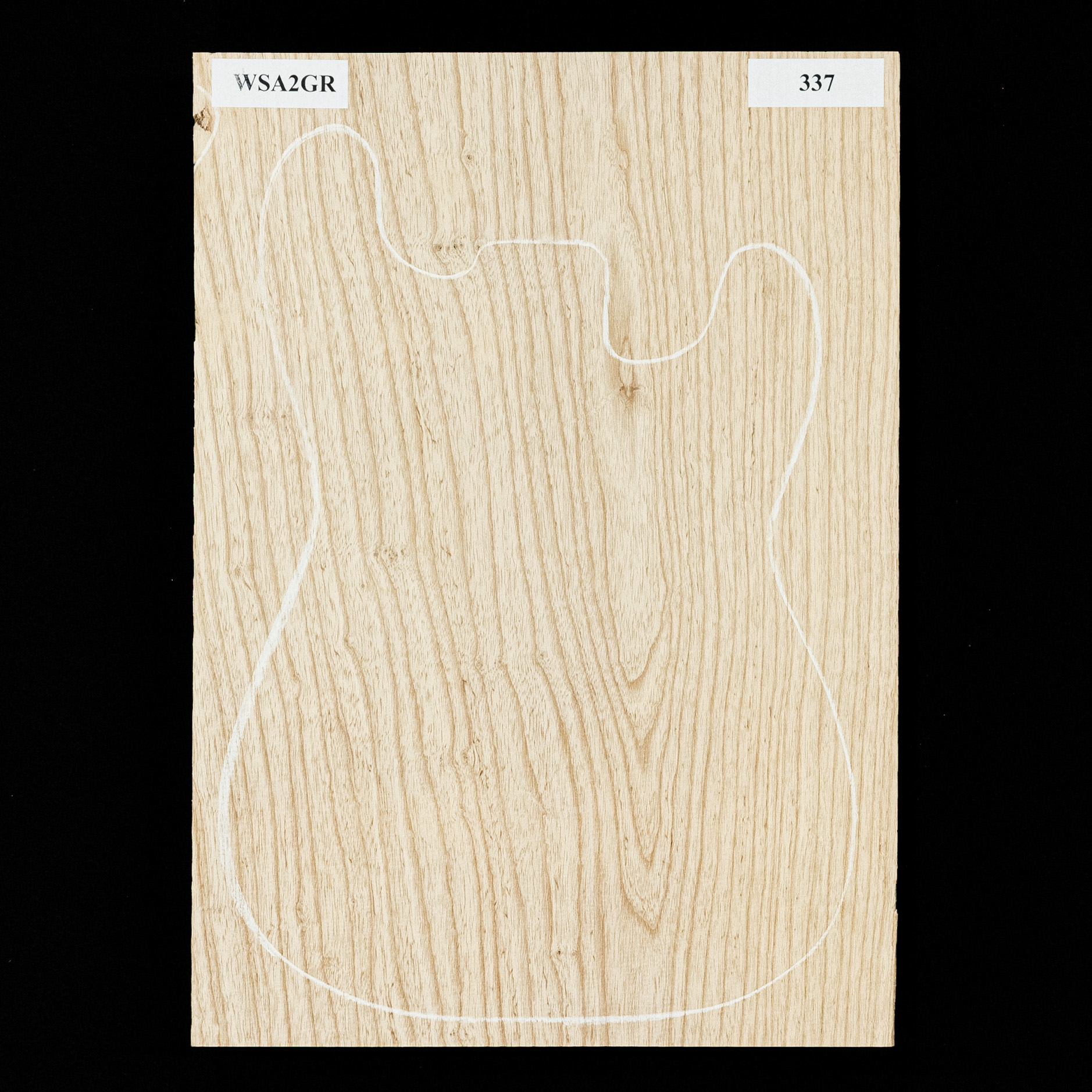 Swamp Ash Body Blank, 1-Piece (9 lb) - 337 - StewMac