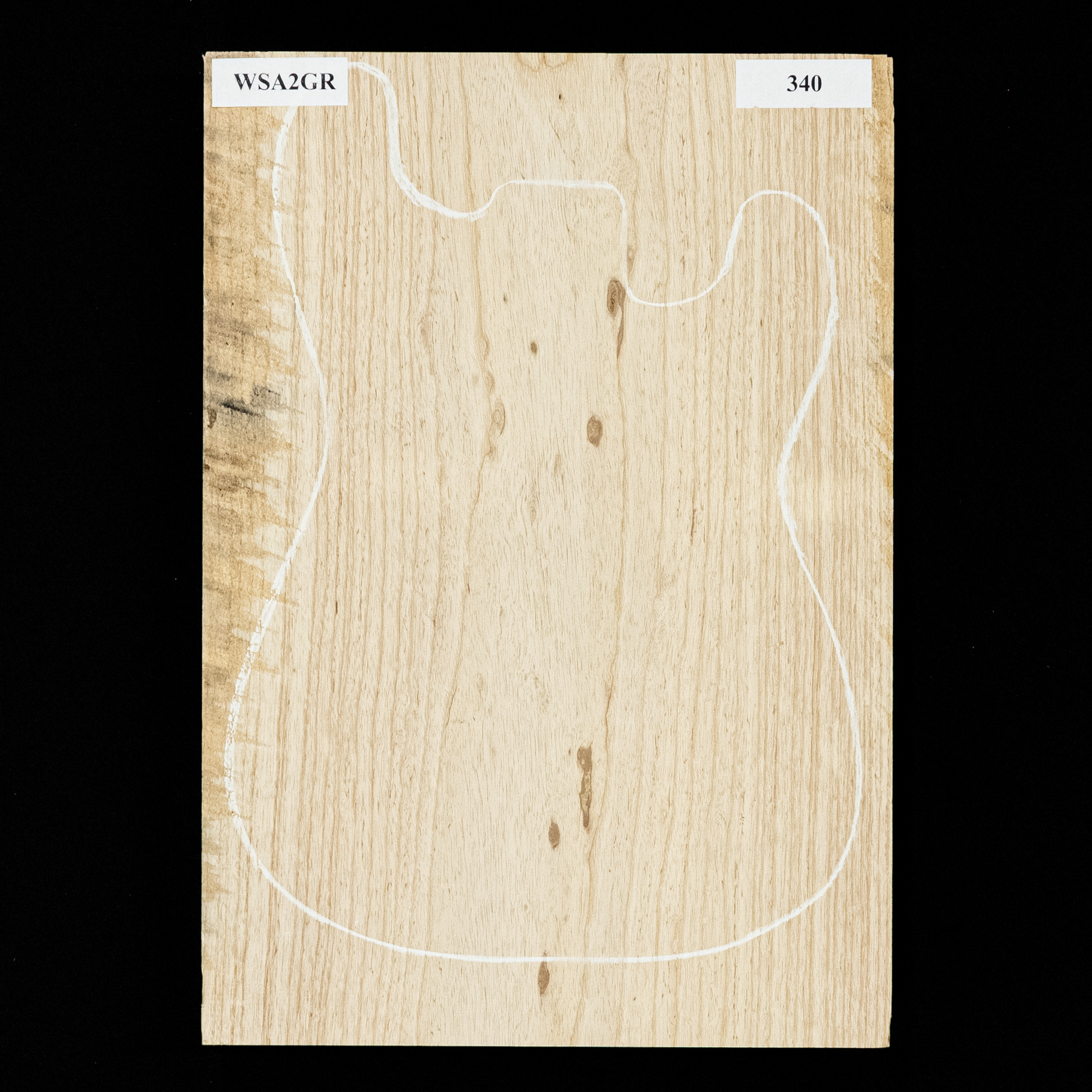 Swamp Ash Body Blank, 1-Piece (8.6 lb) - 340 - StewMac