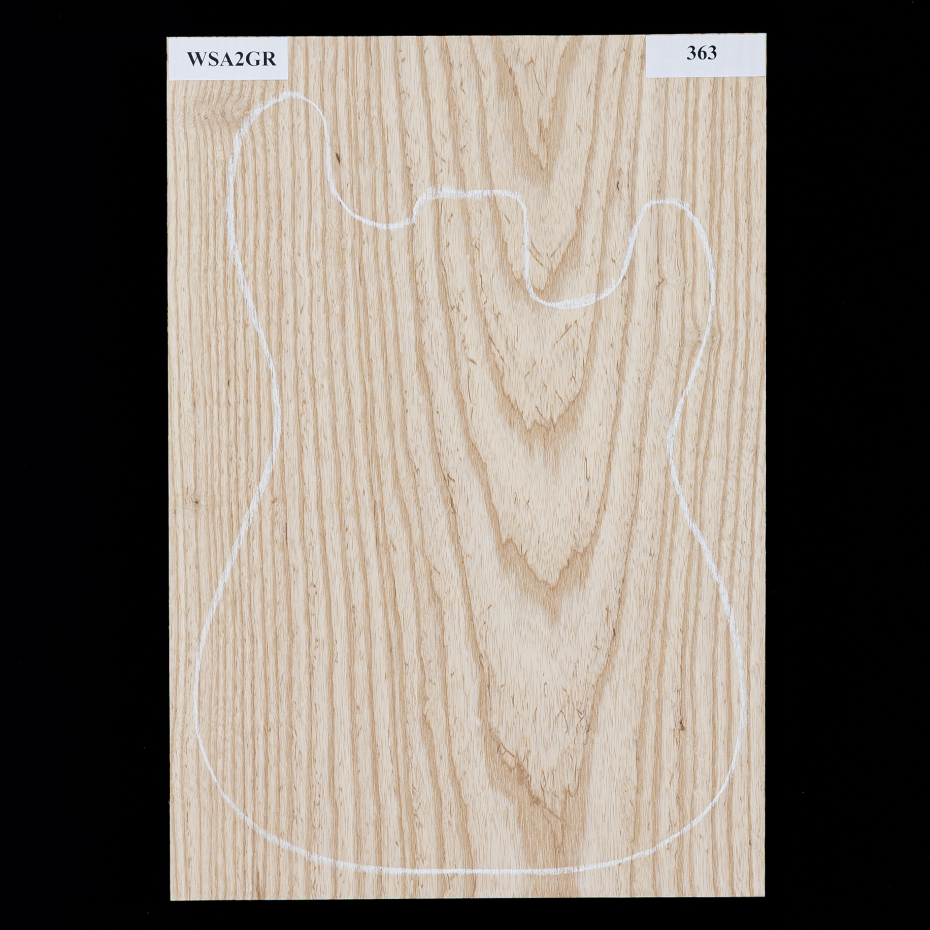 Swamp Ash Body Blank, 1-Piece (9.2 lb) - 363 - StewMac