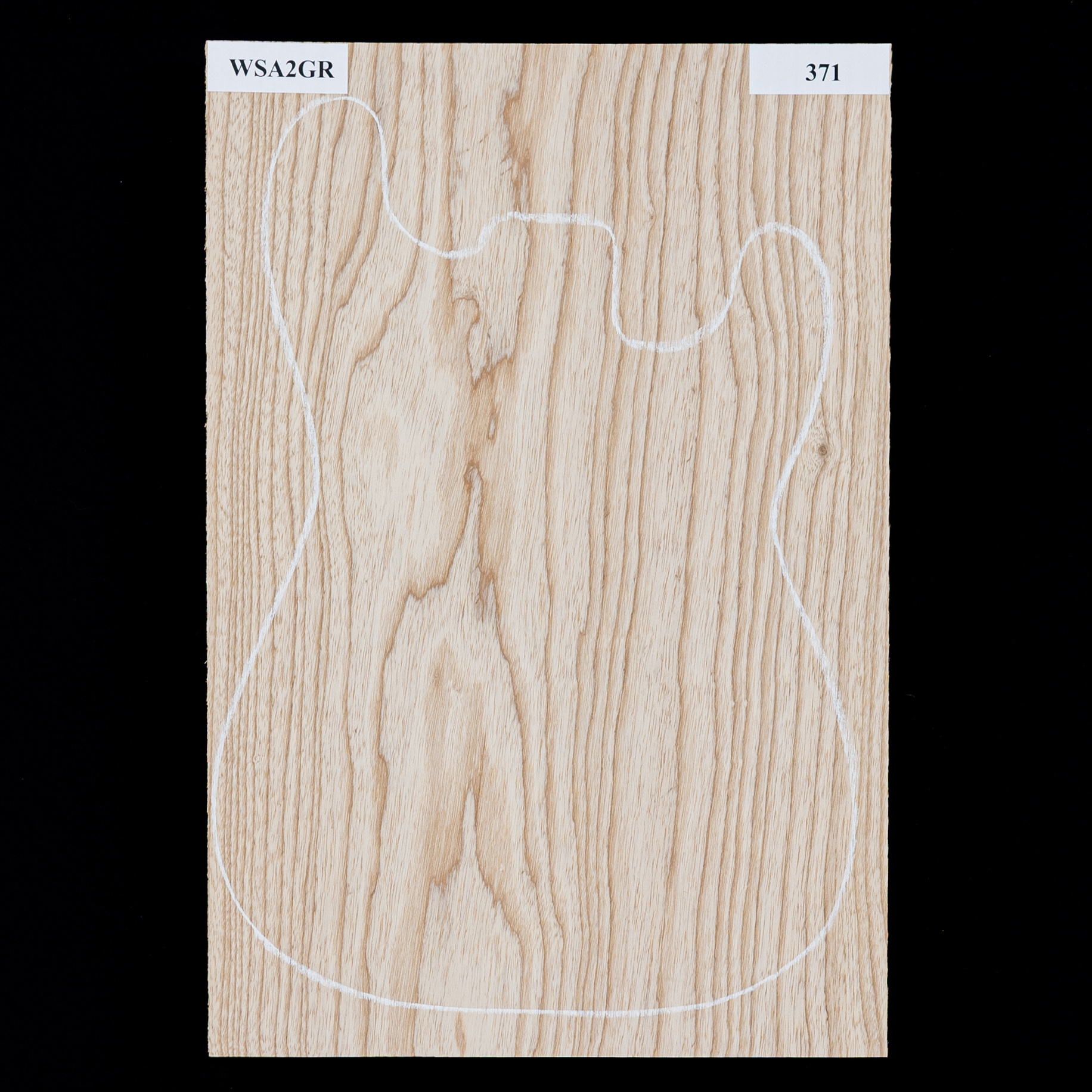 Swamp Ash Body Blank, 1-Piece (7.2 lb) - 371 - StewMac