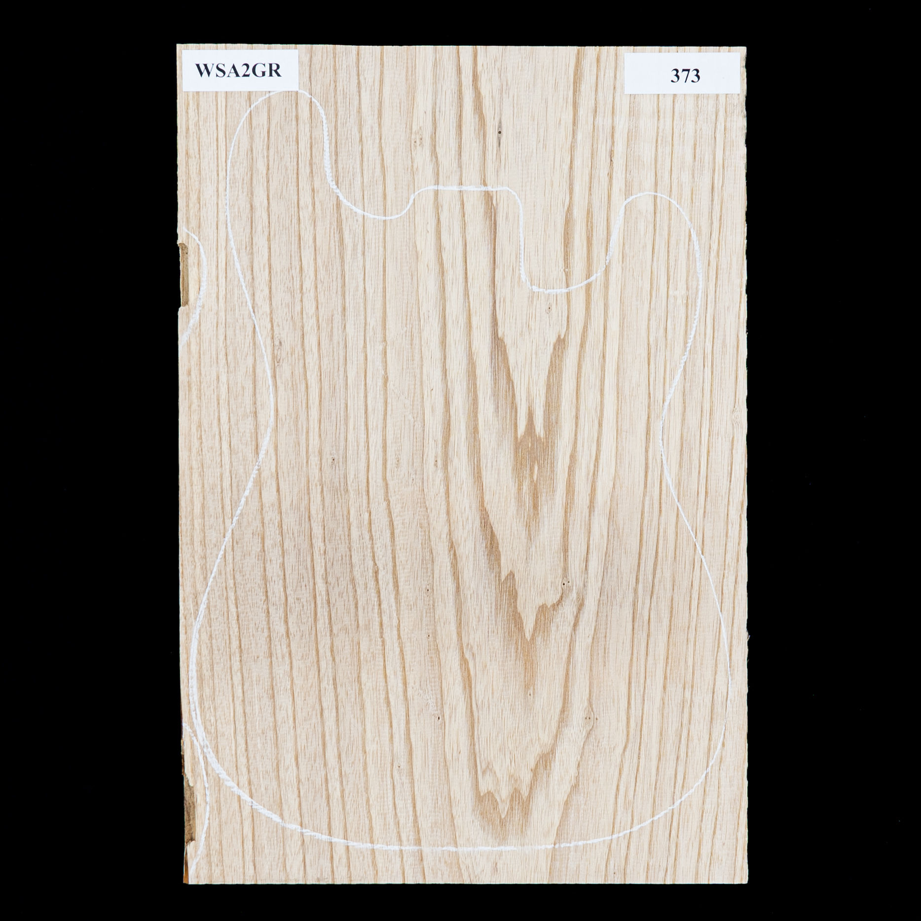 Swamp Ash Body Blank, 1-Piece (8.2 lb) - 373 - StewMac