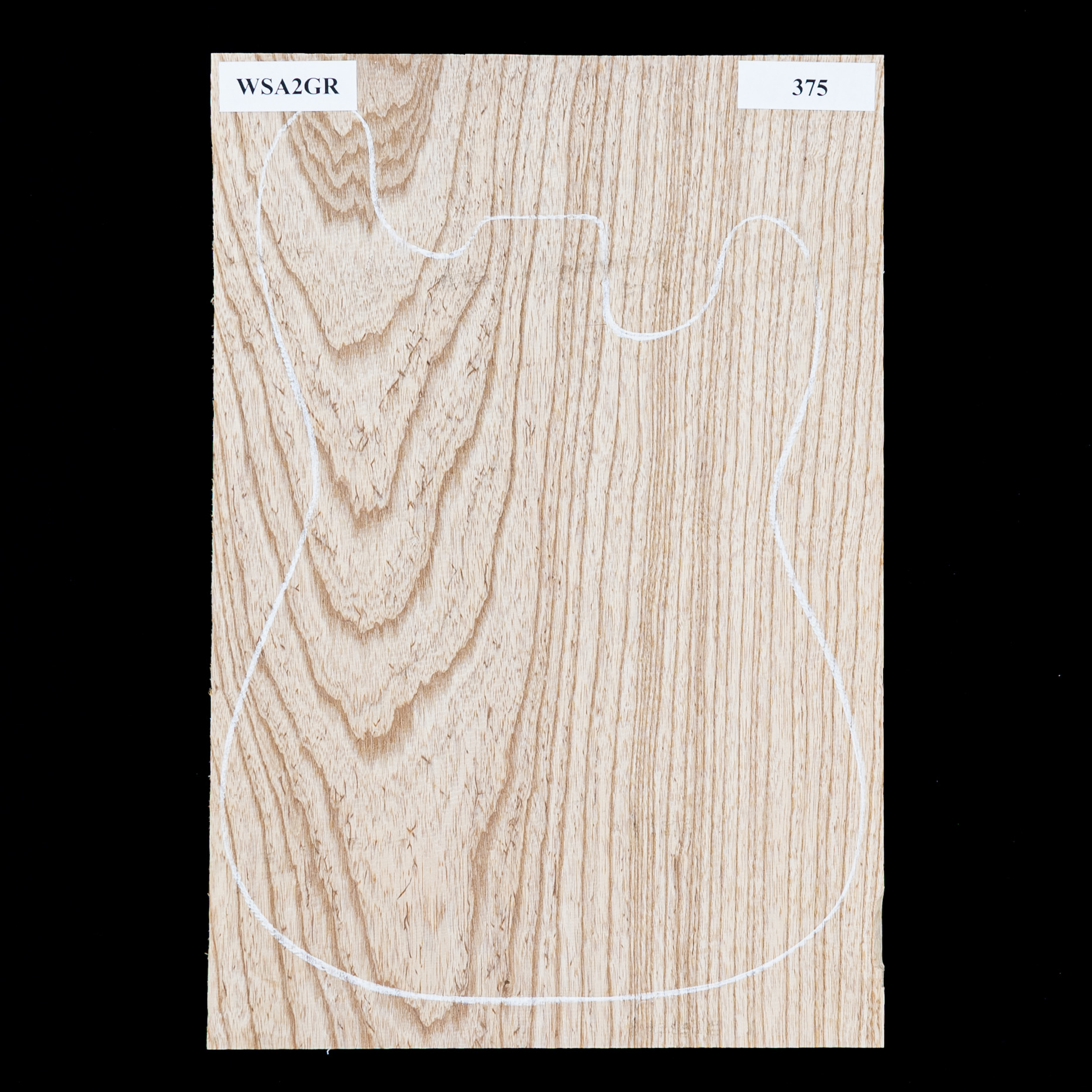 Swamp Ash Body Blank, 1-Piece (9 lb) - 375 - StewMac