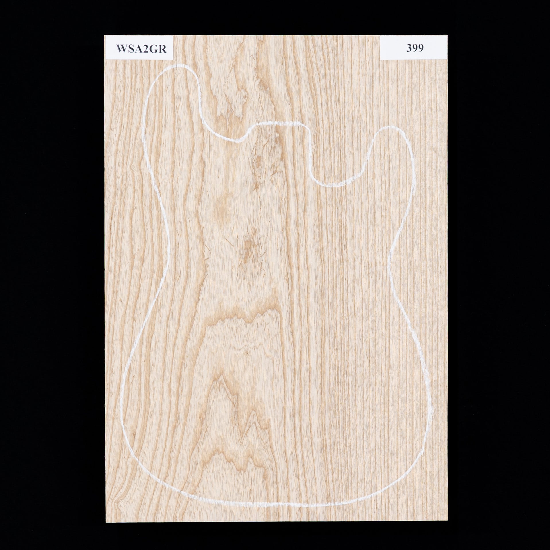 Swamp Ash Body Blank, 1-Piece (8.6 lb) - 399 - StewMac