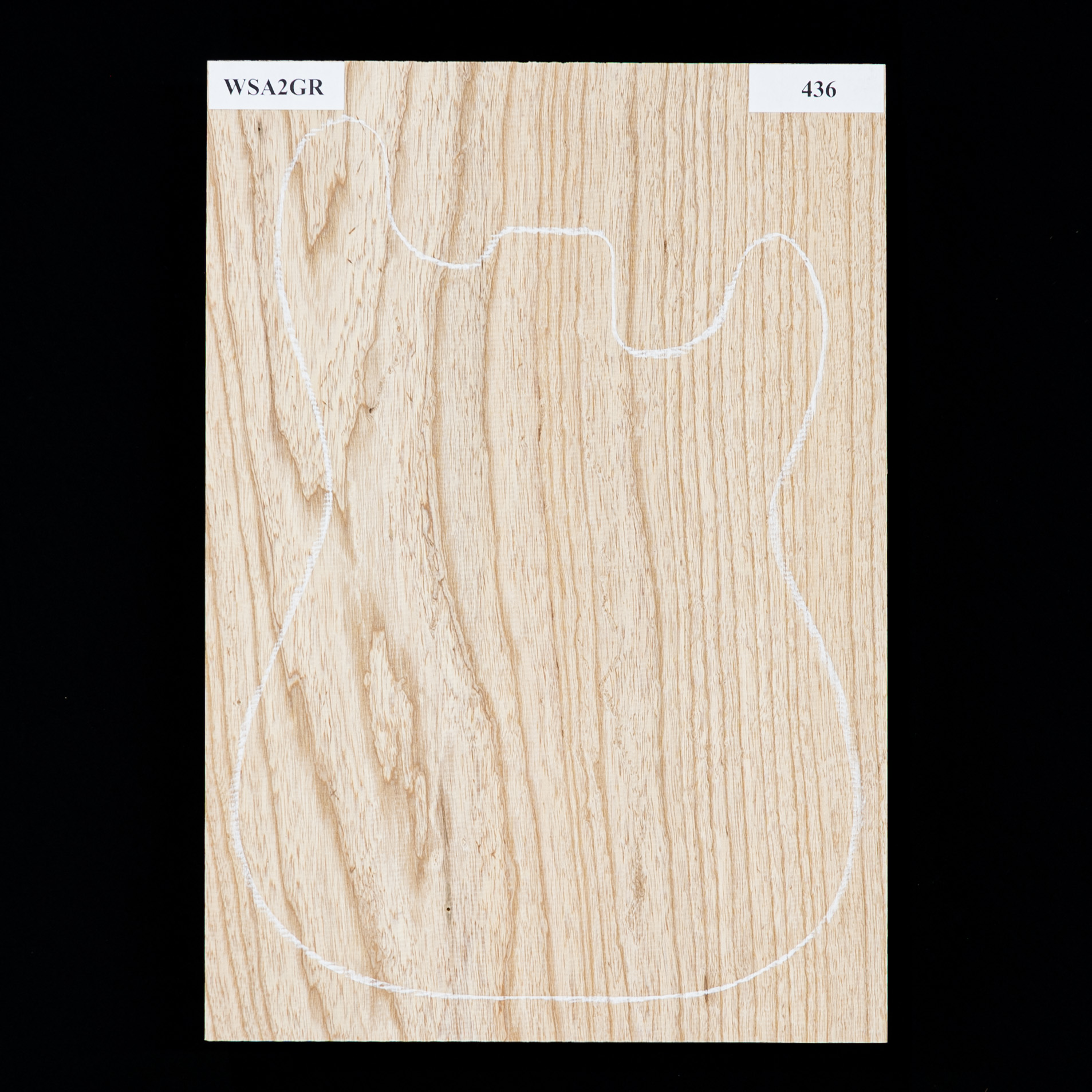 Swamp Ash Body Blank, 1-Piece (8.2 lb) - 436 - StewMac