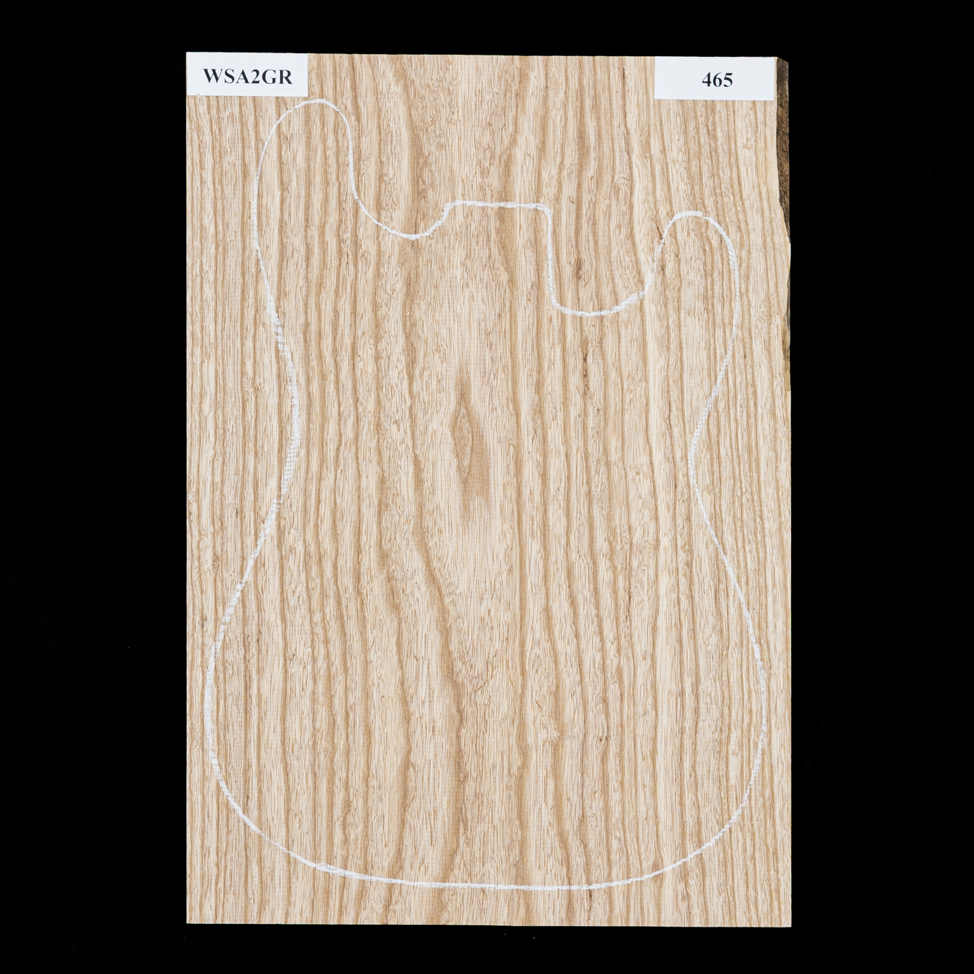 Swamp Ash Body Blank, 1-Piece (11.6 lb) - 465 - StewMac