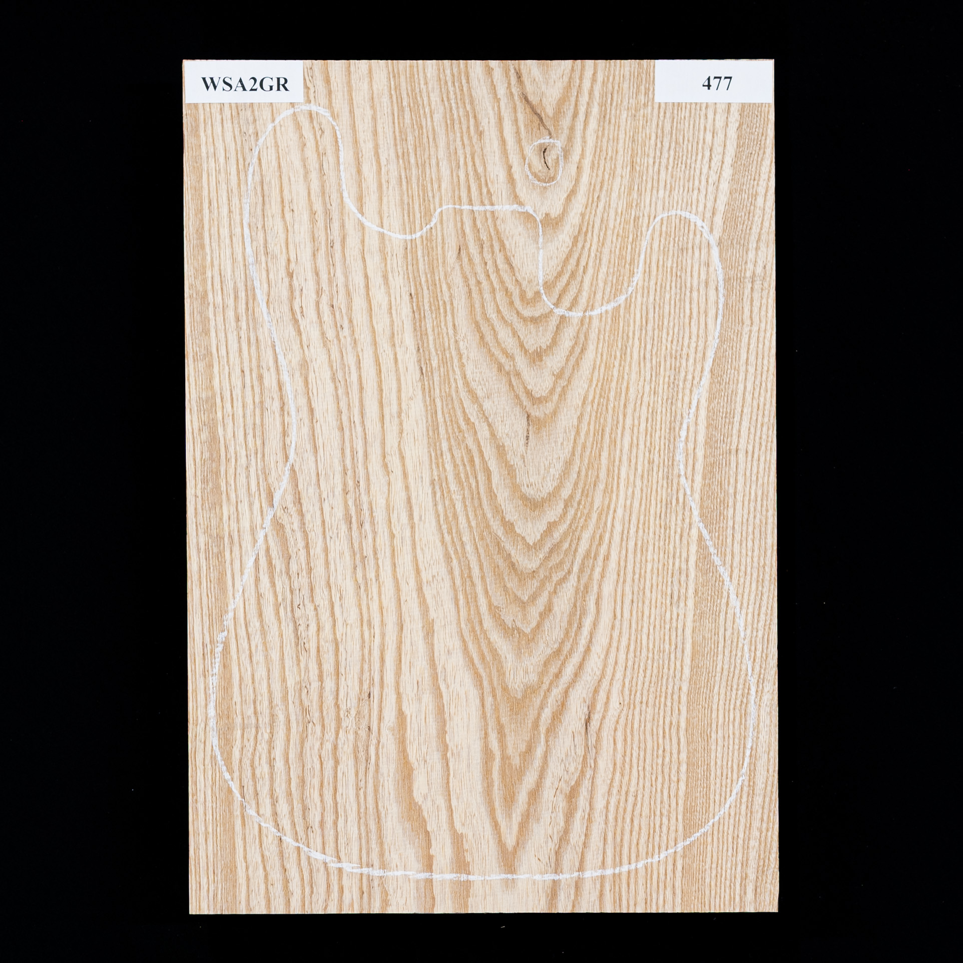 Swamp Ash Body Blank, 1-Piece (10 lb) - 477 - StewMac