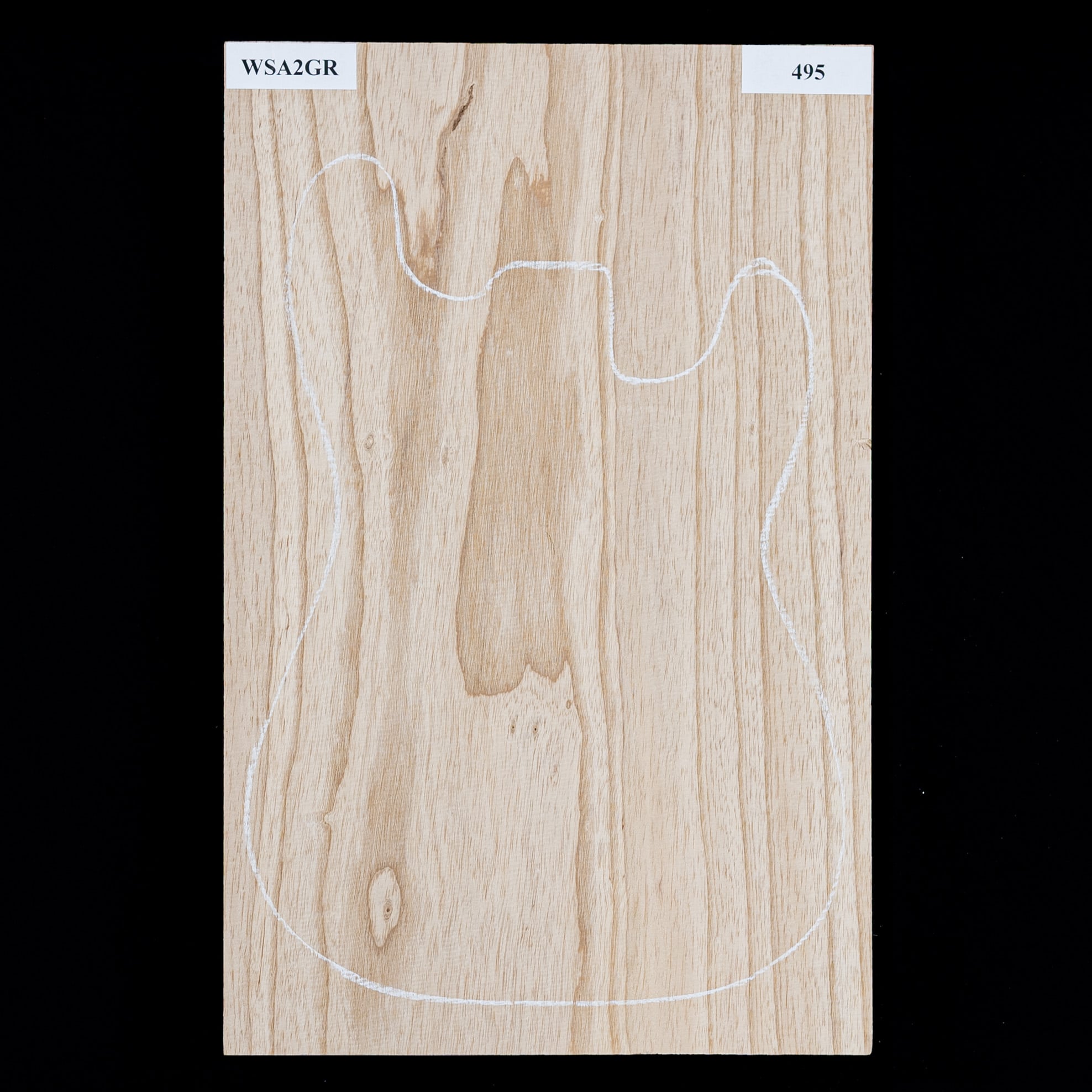 Swamp Ash Body Blank, 1-Piece (7 lb) - 495 - StewMac