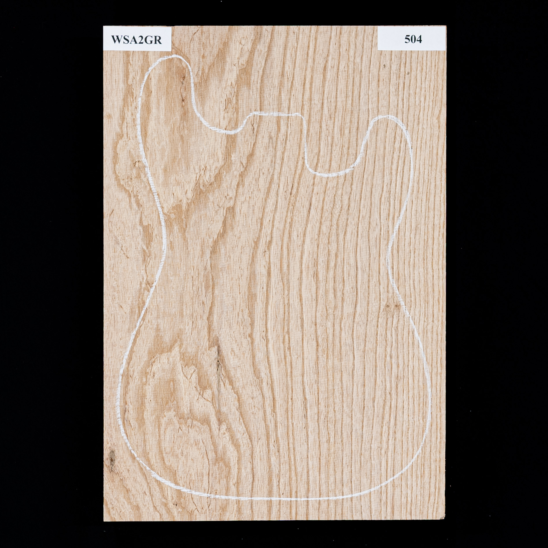 Swamp Ash Body Blank, 1-Piece (7.2 lb) - 504 - StewMac