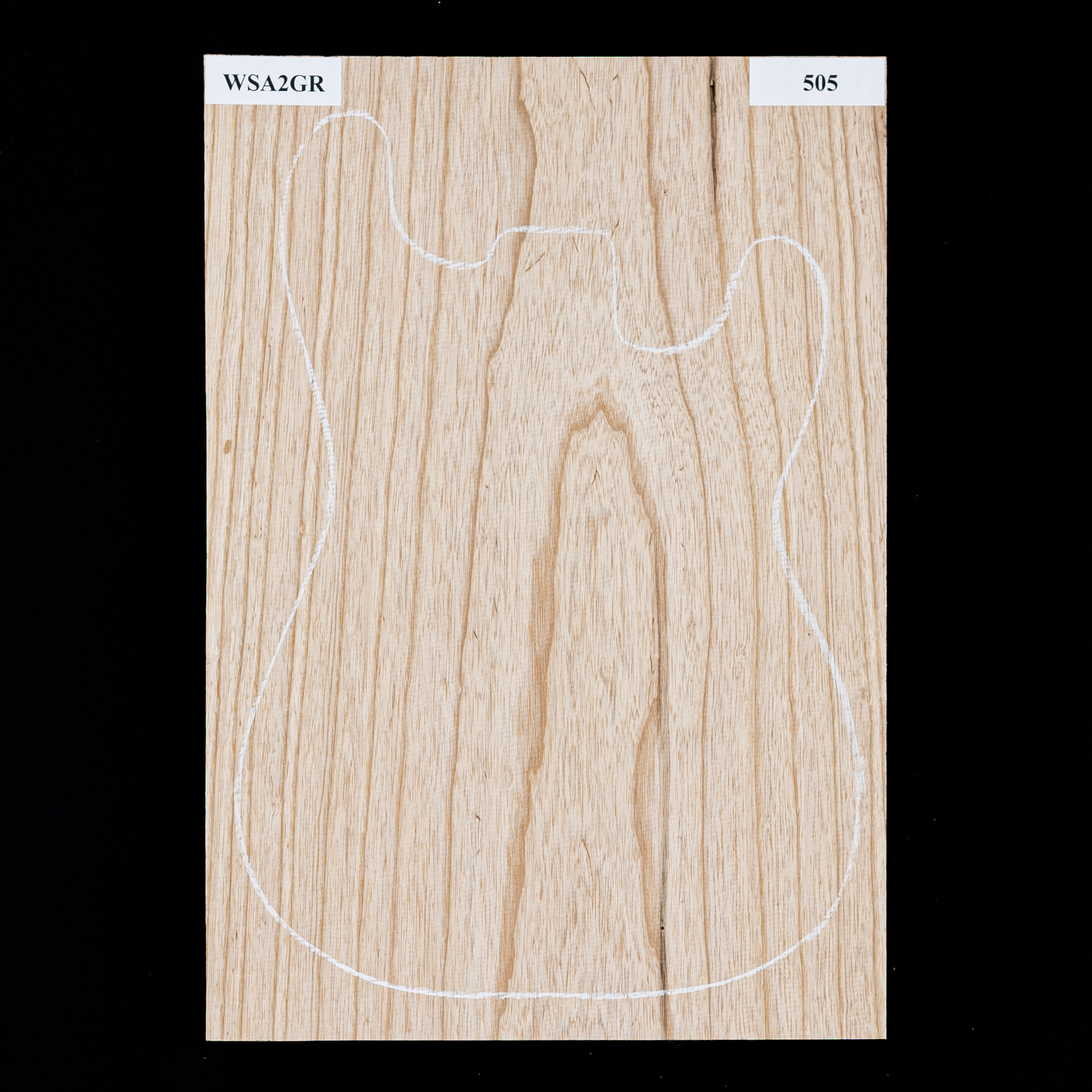 Swamp Ash Body Blank, 1-Piece (8.2 lb) - 505 - StewMac