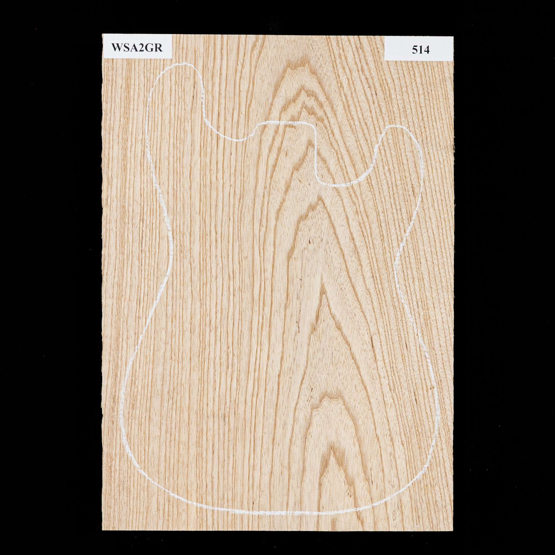Swamp Ash Body Blank, 1-Piece (9 lb) - 514 - StewMac