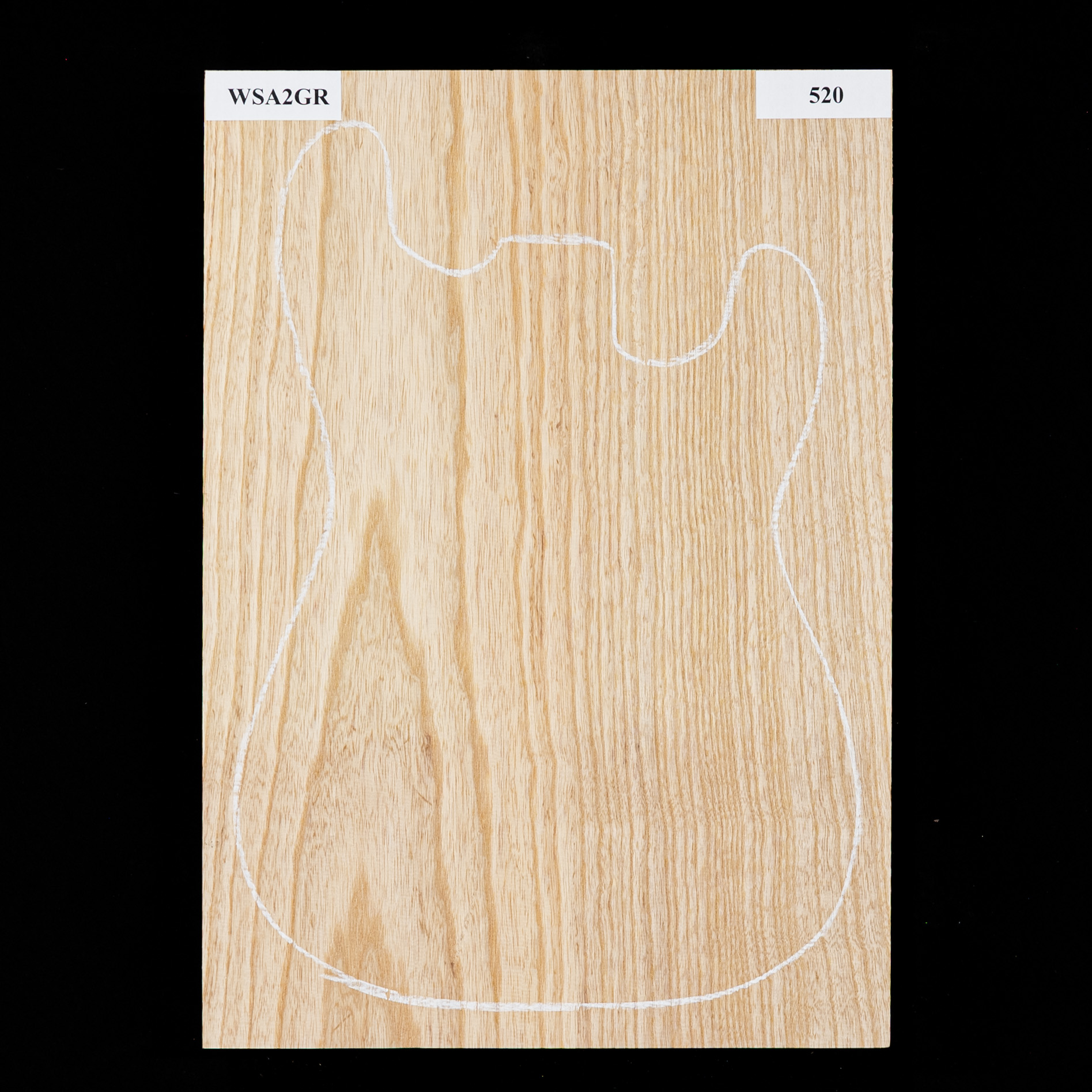 Swamp Ash Body Blank, 1-Piece (10 lb) - 520 - StewMac