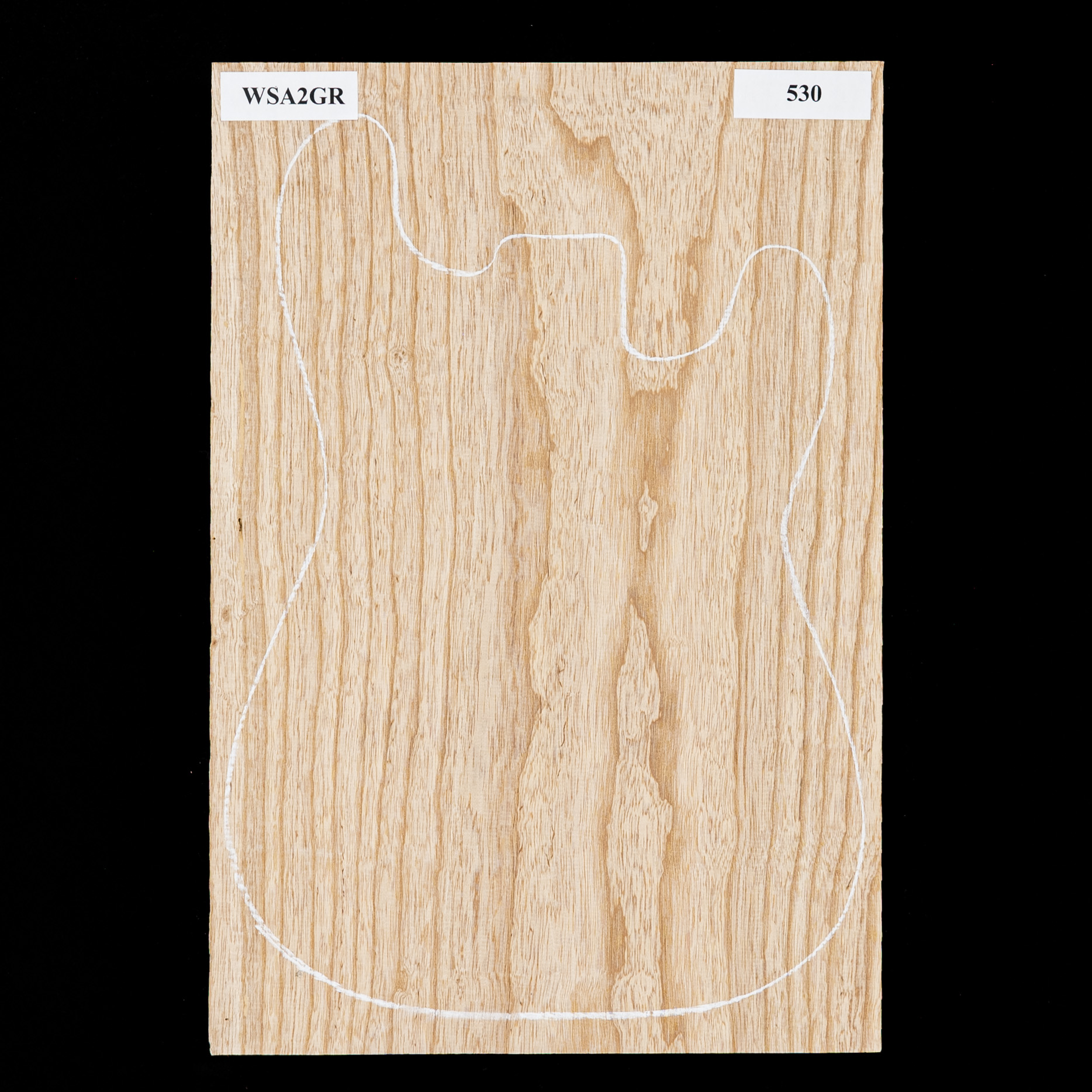 Swamp Ash Body Blank, 1-Piece (8.6 lb) - 530 - StewMac