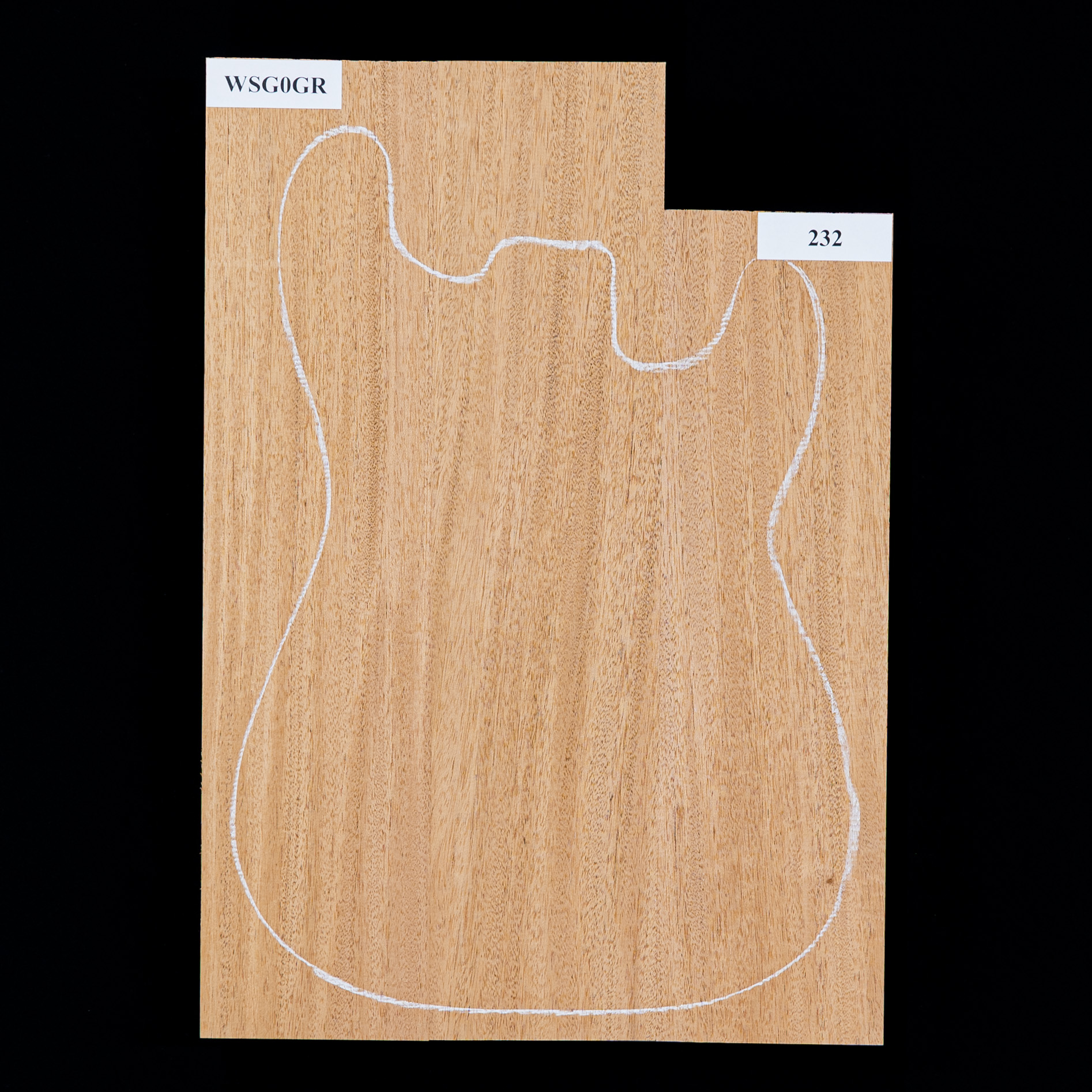 Honduran Mahogany Body Blank, 3-Piece (8.6 lb) - 232 - StewMac
