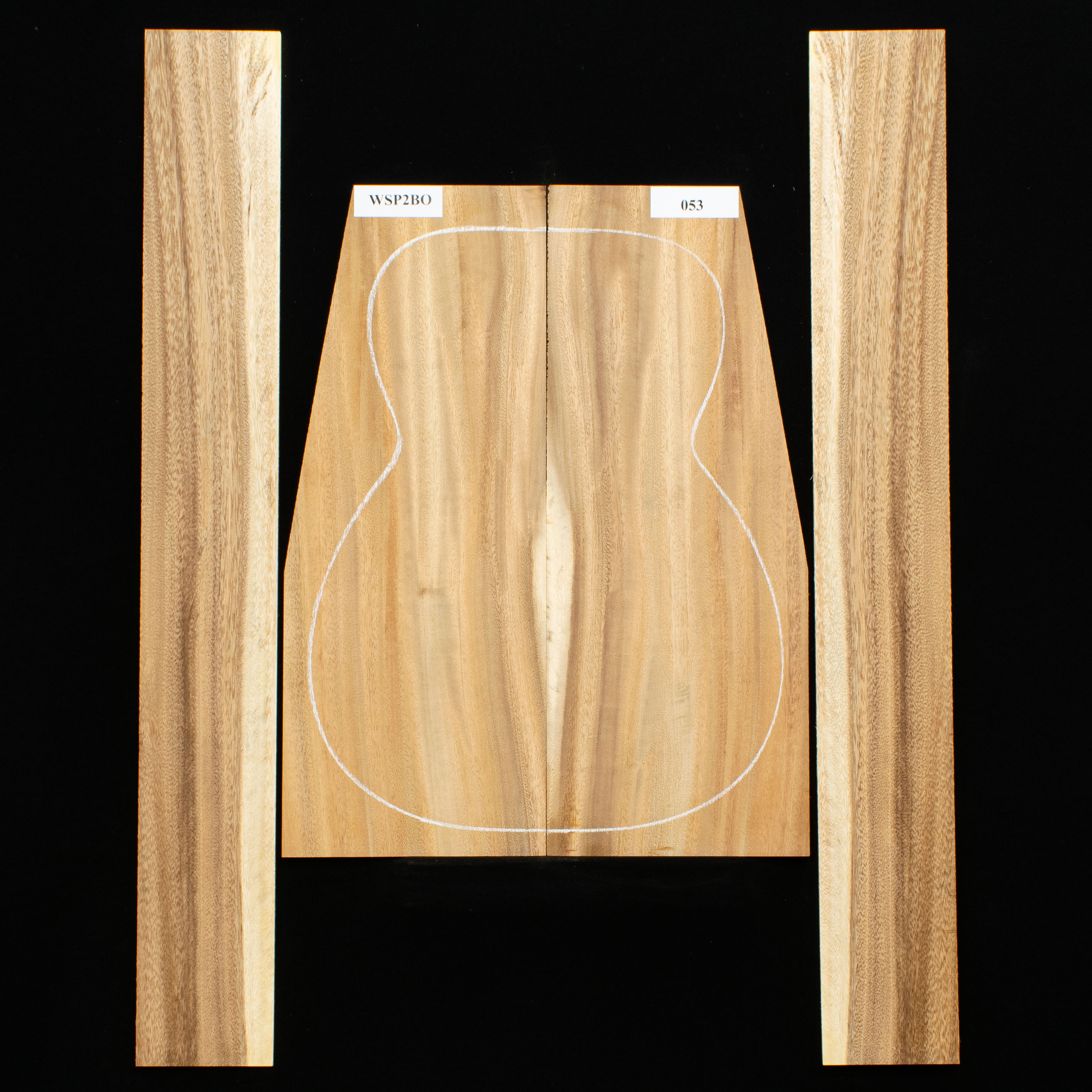Monkeypod Back + Side Set - 053 - StewMac
