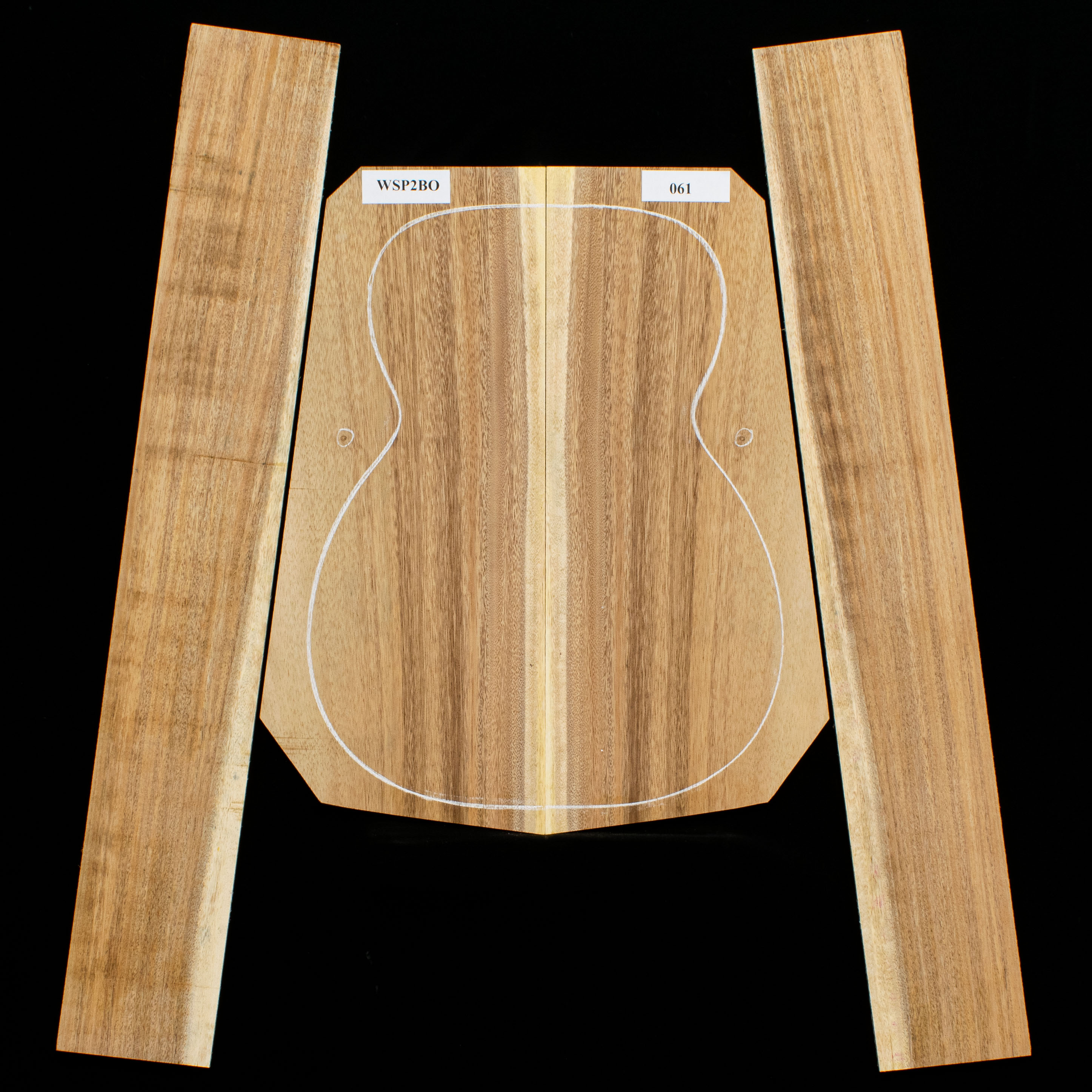 Monkeypod Back + Side Set - 061 - StewMac