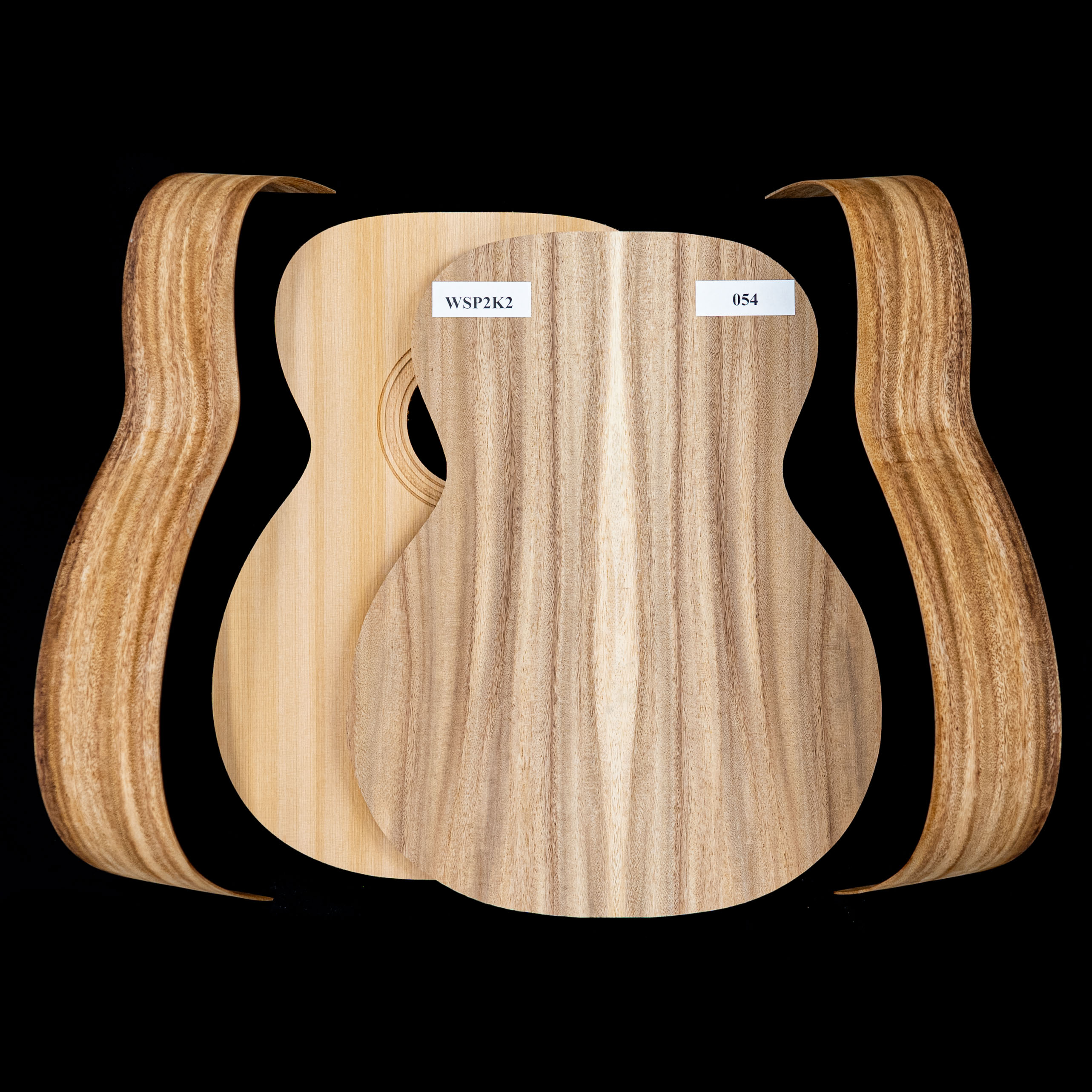 WoodStax Monkeypod OM Guitar Kit, Bolt-On Neck - 054 - StewMac