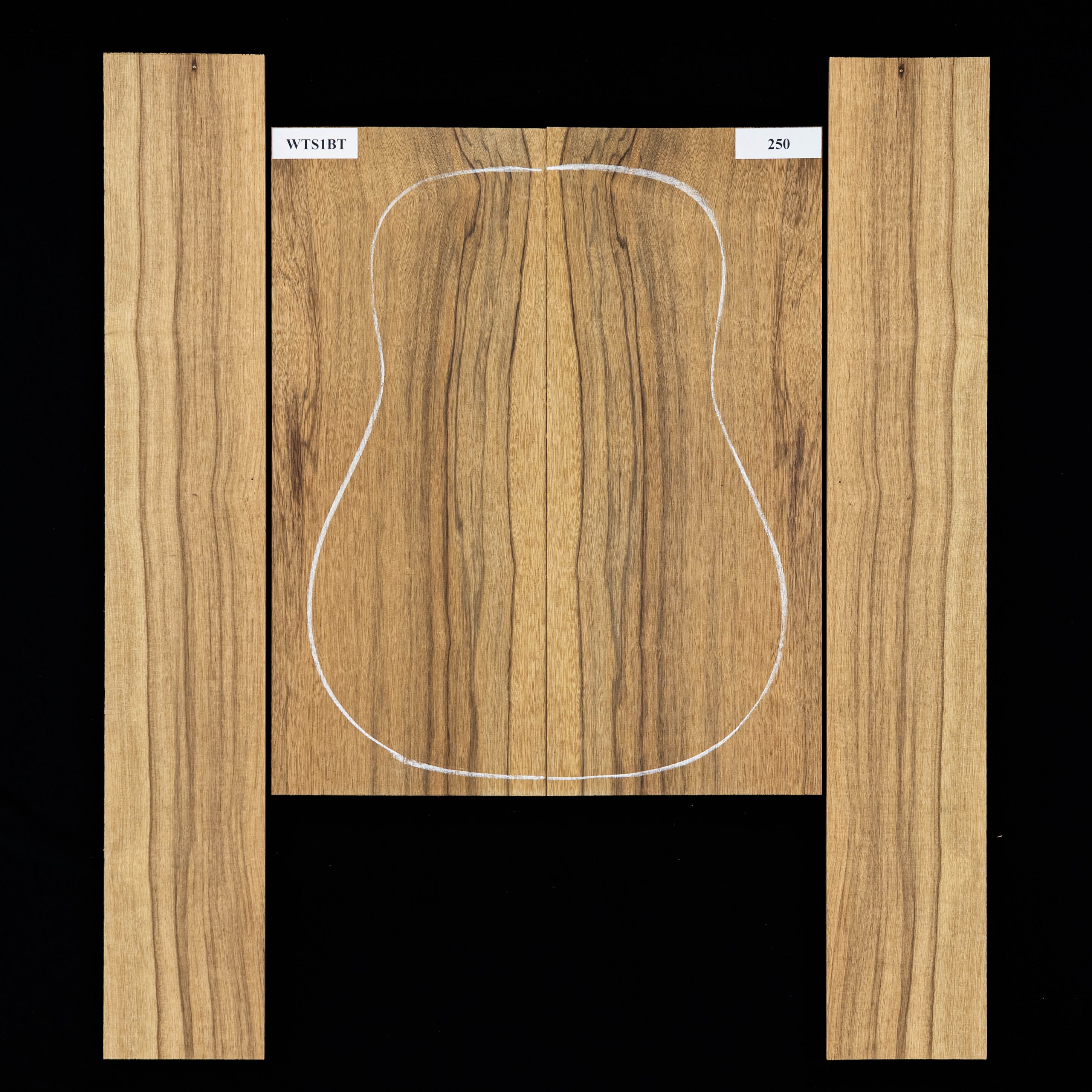 Black Limba Back + Side Set - 250 - StewMac
